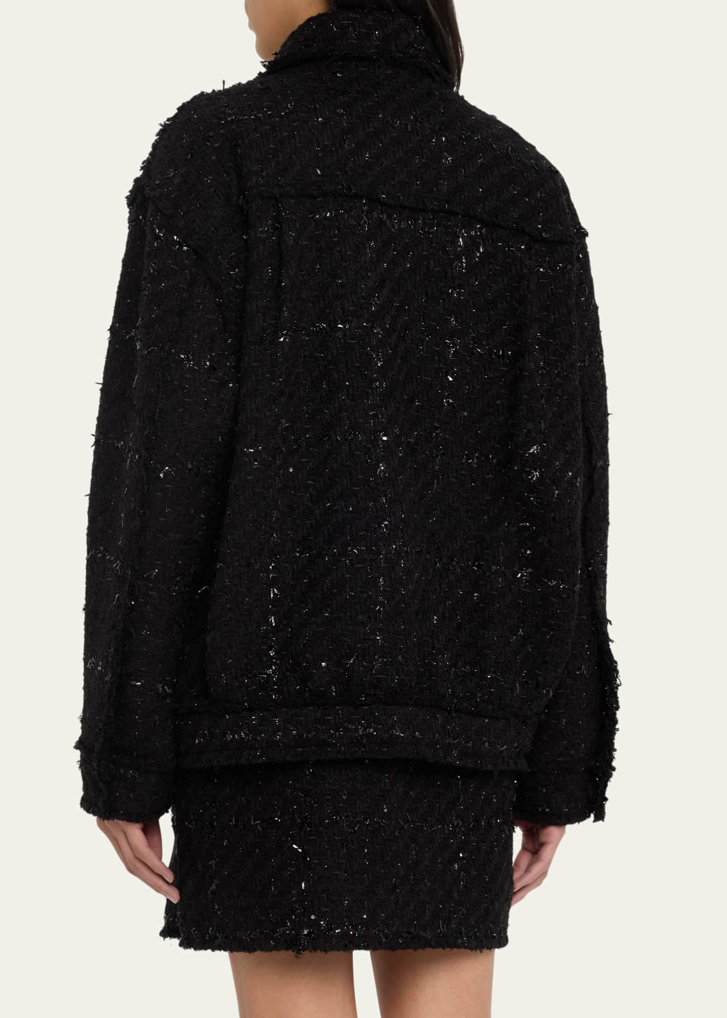 Jason Wu Collection Metallic Fringe Tweed Jacket - Bergdorf Goodman