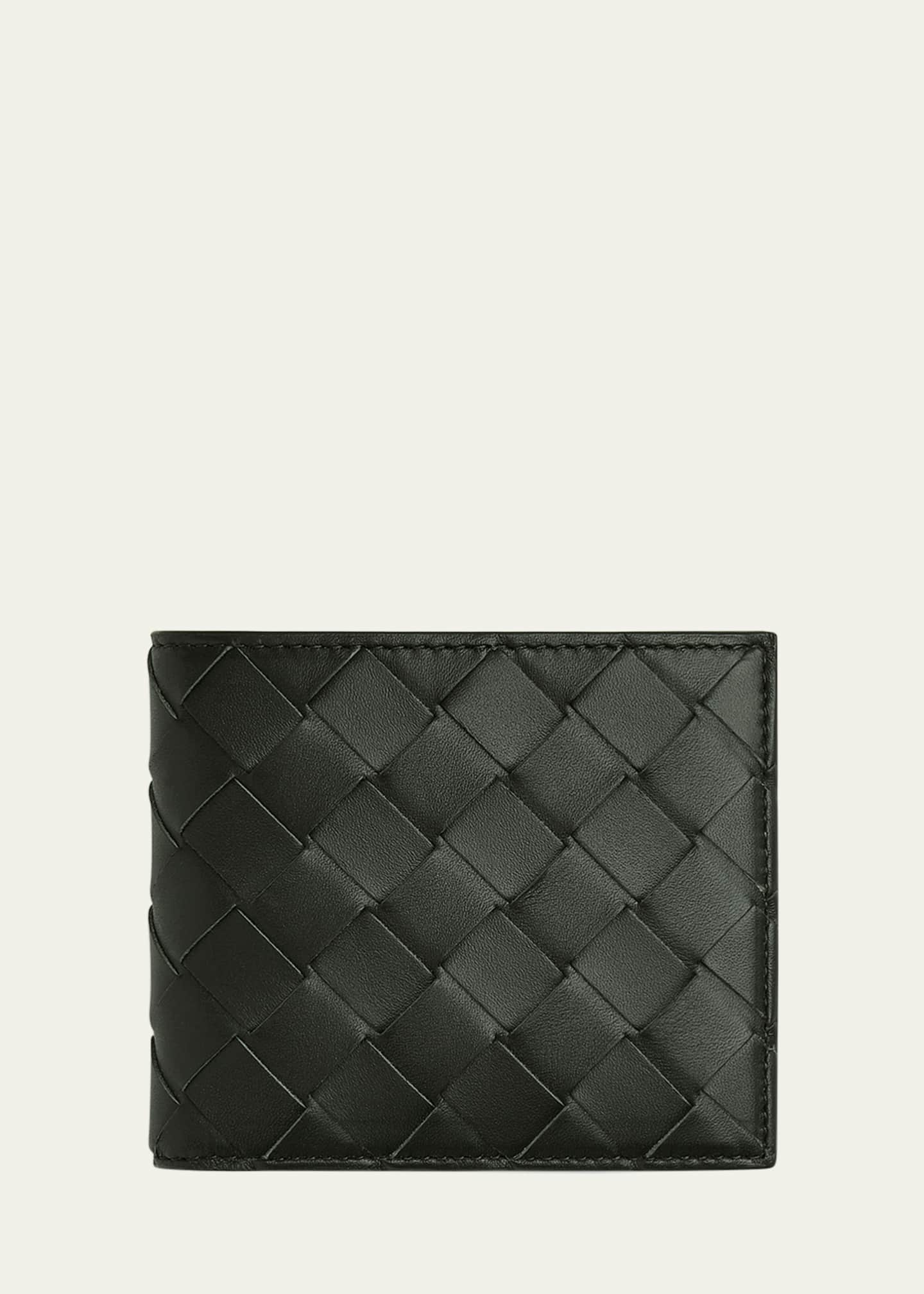 Bottega Veneta Men's Intrecciato 15 Bifold Wallet With Coin Pocket ...