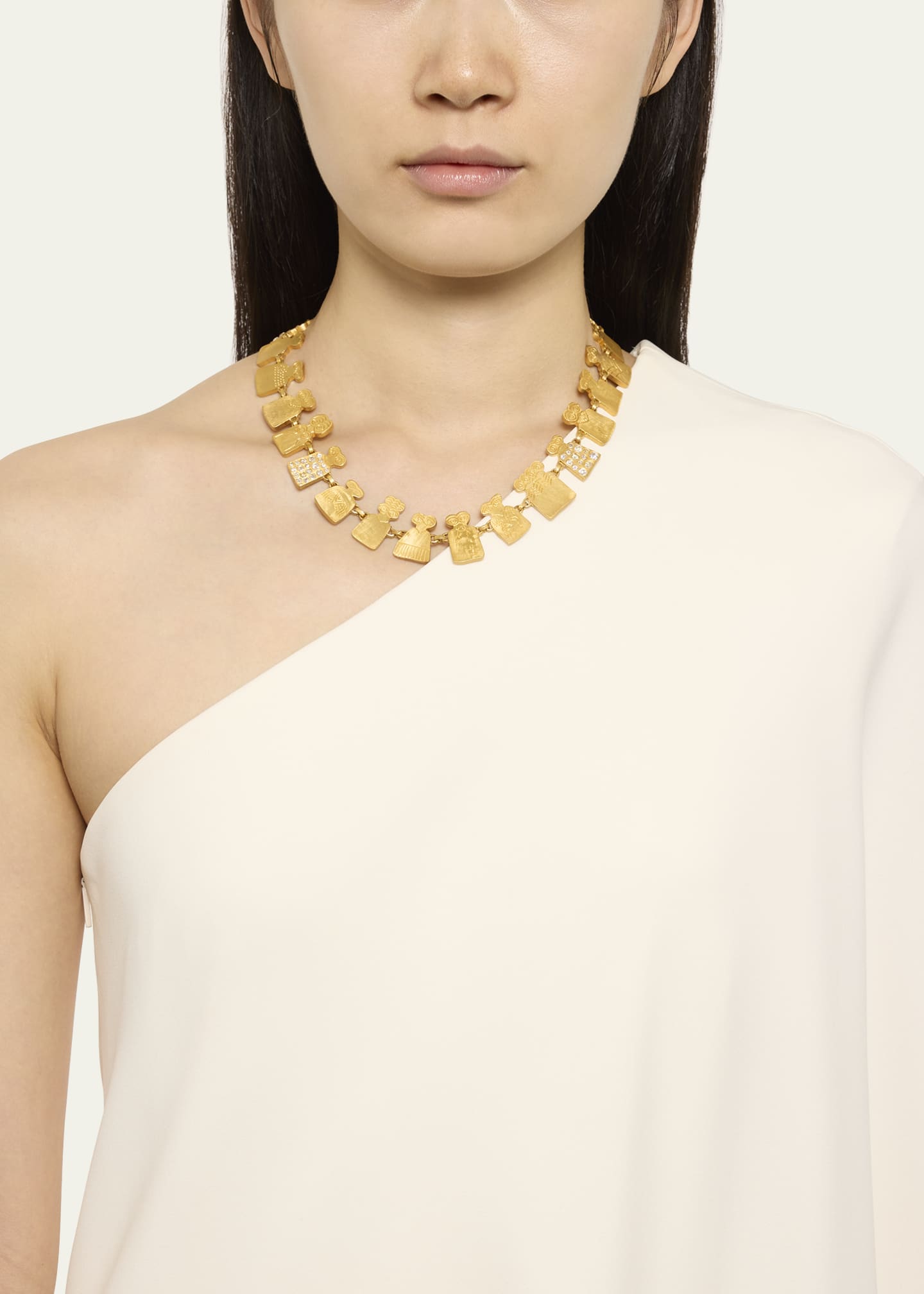 DARIUS 18K Yellow Gold Diamond Eye Idol Collier Necklace - Bergdorf Goodman