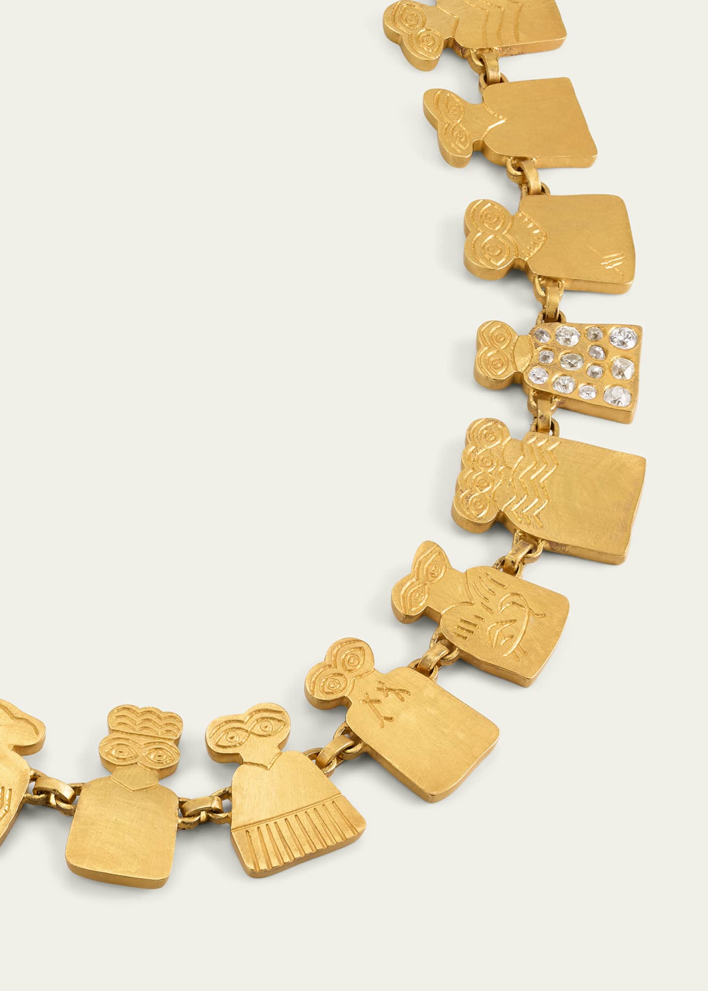 DARIUS 18K Yellow Gold Diamond Eye Idol Collier Necklace - Bergdorf Goodman