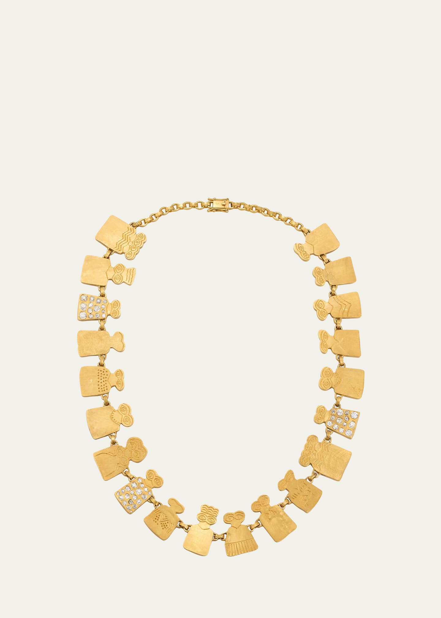 DARIUS 18K Yellow Gold Diamond Eye Idol Collier Necklace - Bergdorf Goodman