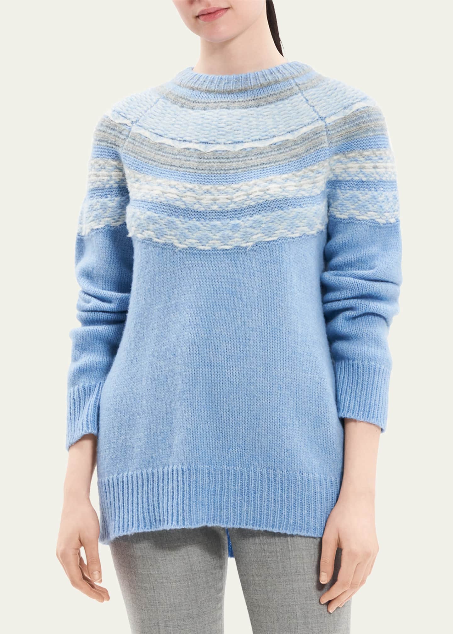 Theory Fair Isle Pullover Sweater - Bergdorf Goodman