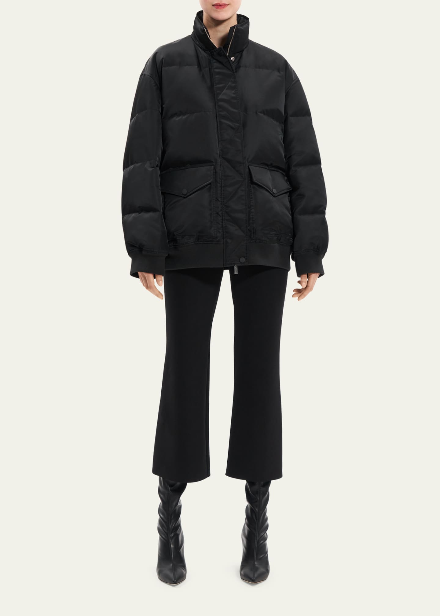 Theory Oversized Quilted Puffer Down Jacket - Bergdorf Goodman