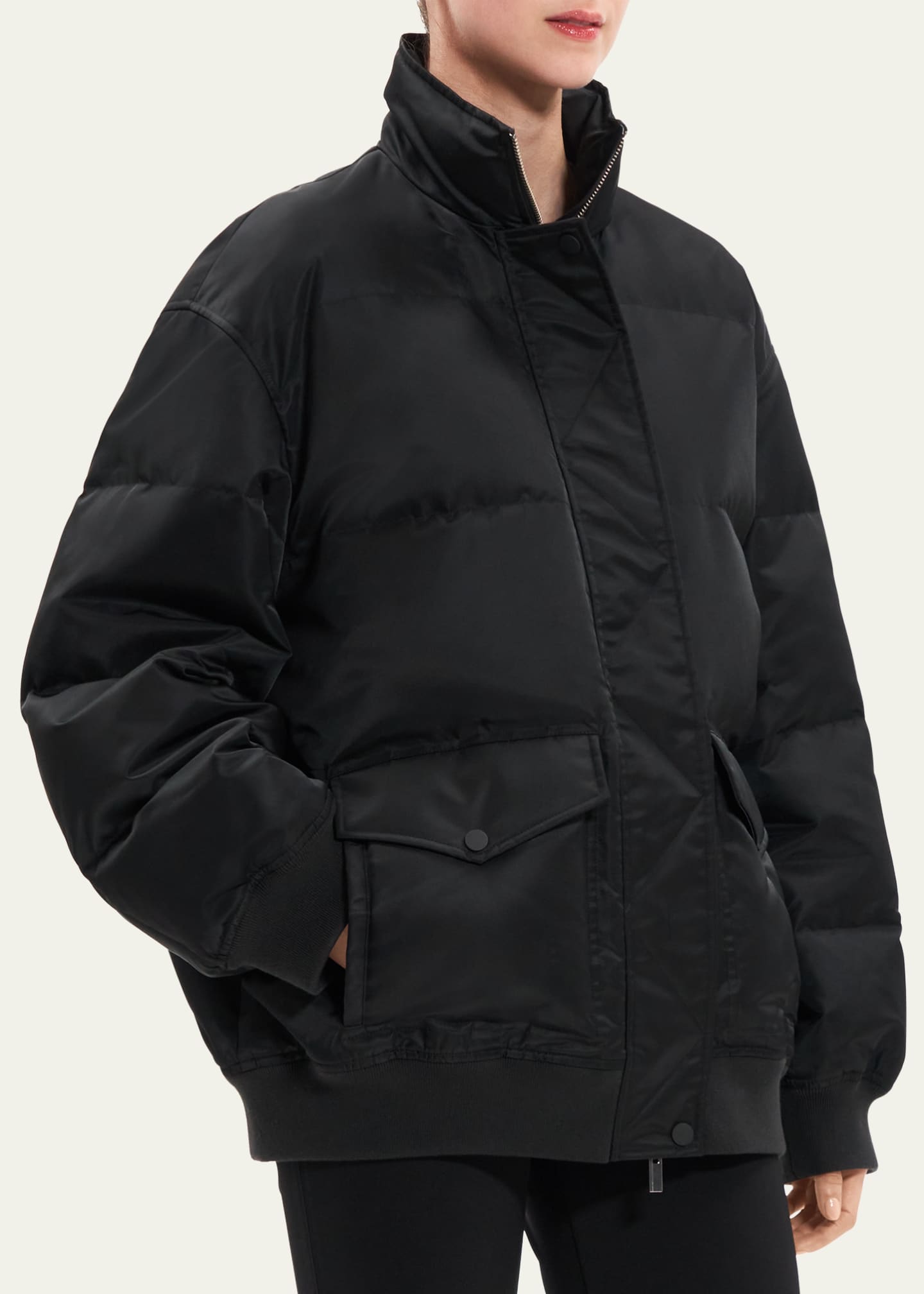 Theory Oversized Quilted Puffer Down Jacket - Bergdorf Goodman
