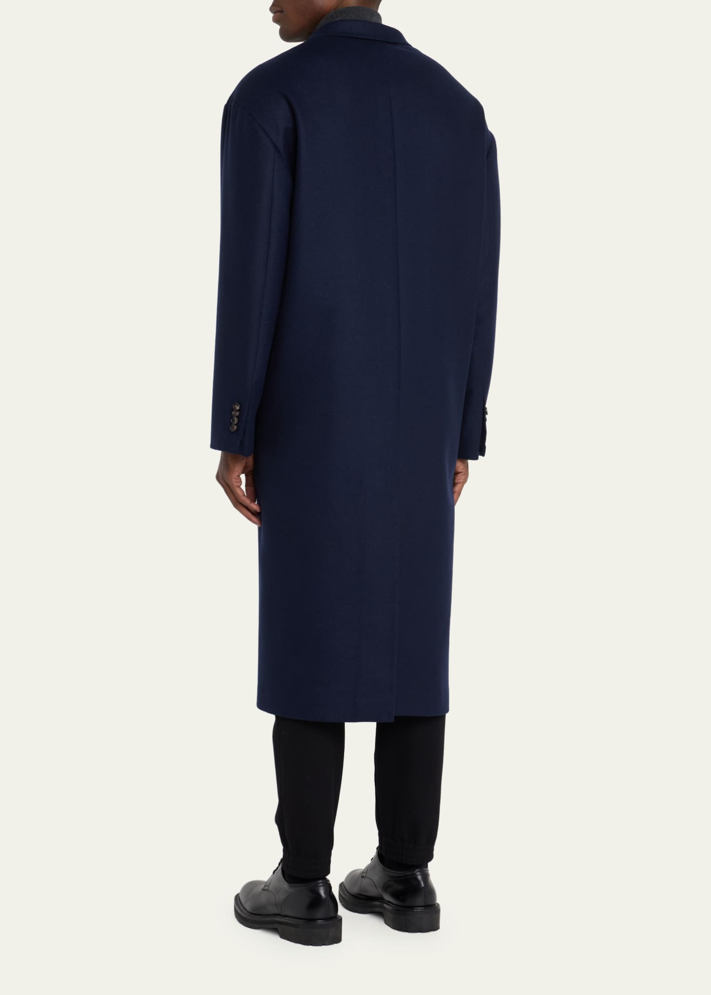 Kiton Men's Solid Wool Topcoat - Bergdorf Goodman