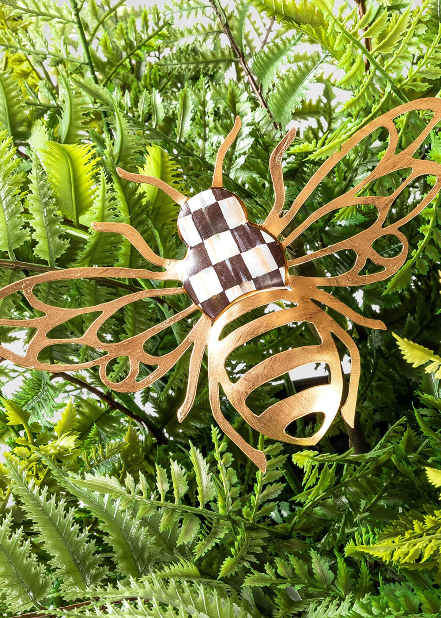 MacKenzie-Childs 26" Potted Fern with Bee - Bergdorf Goodman