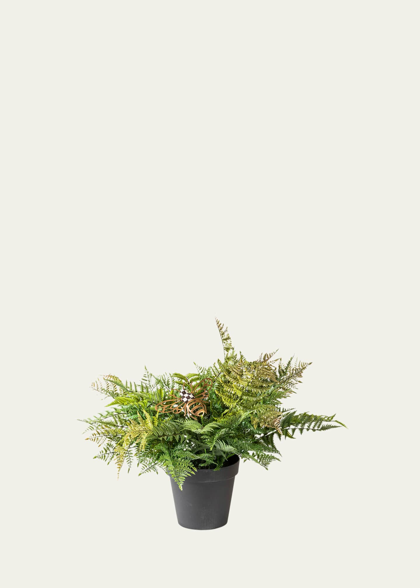 MacKenzie-Childs 26" Potted Fern with Bee - Bergdorf Goodman