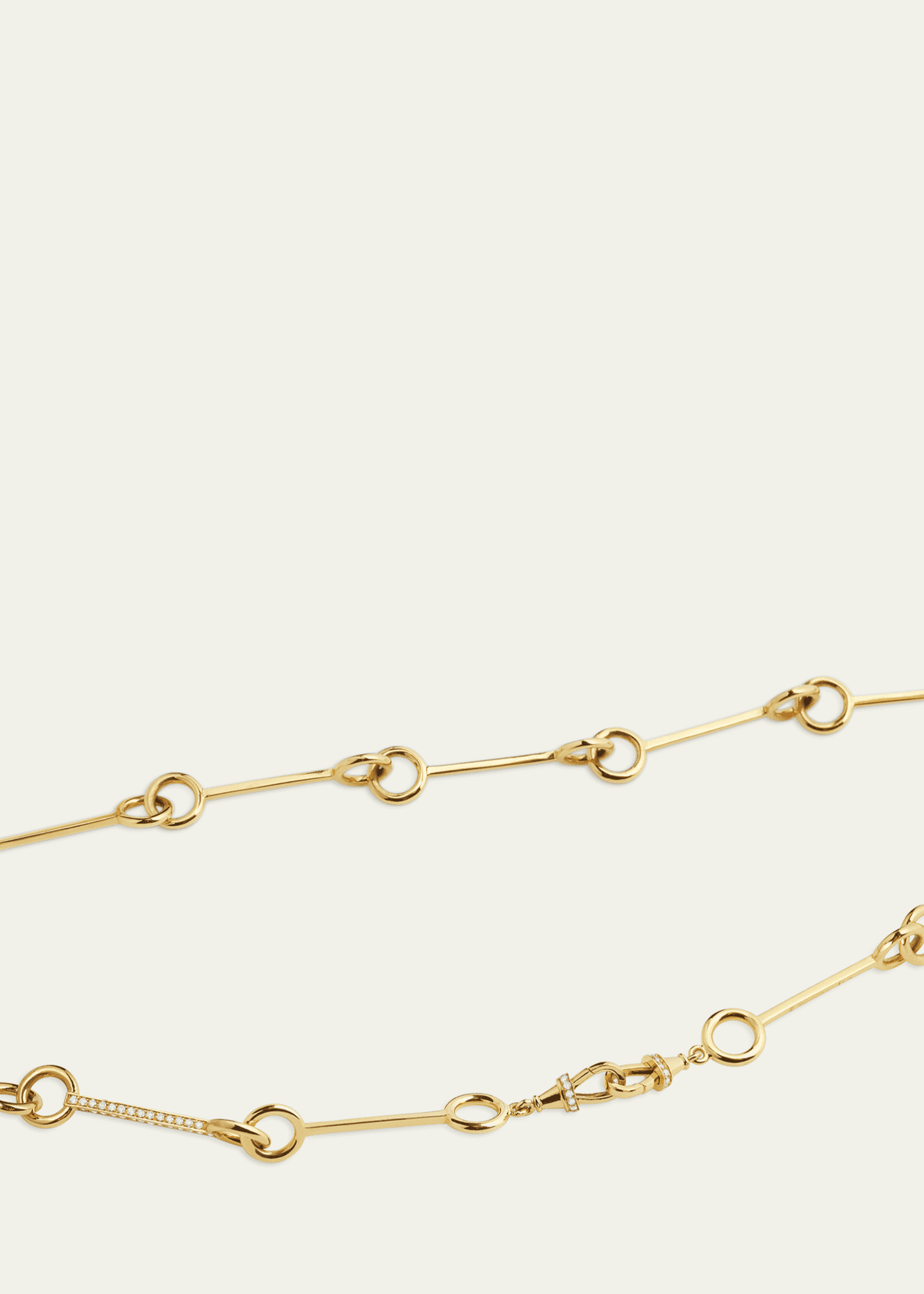 Marie Lichtenberg 18k Yellow Gold Diamond Stick Chain Necklace ...