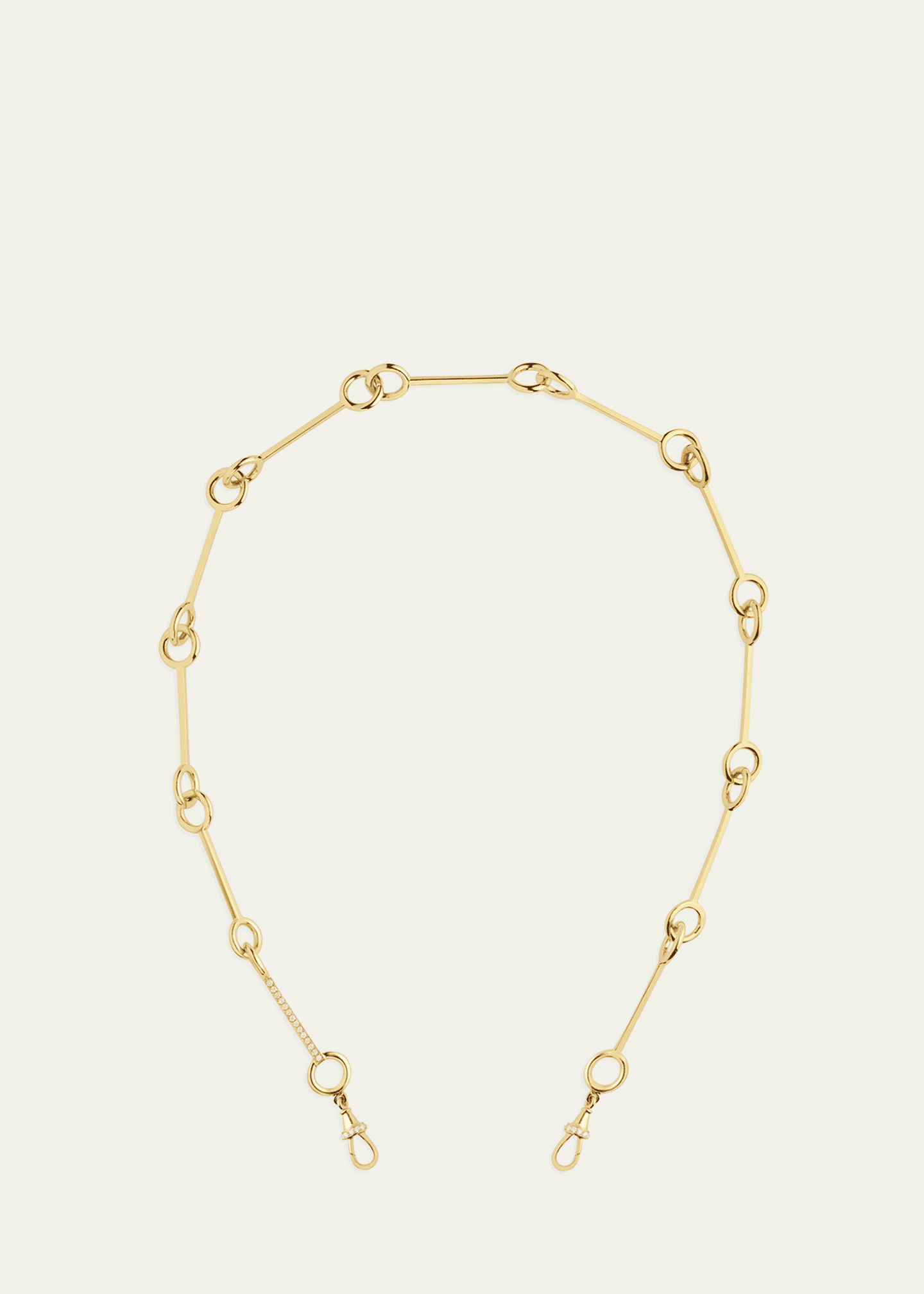 Marie Lichtenberg 18k Yellow Gold Diamond Stick Chain Necklace ...