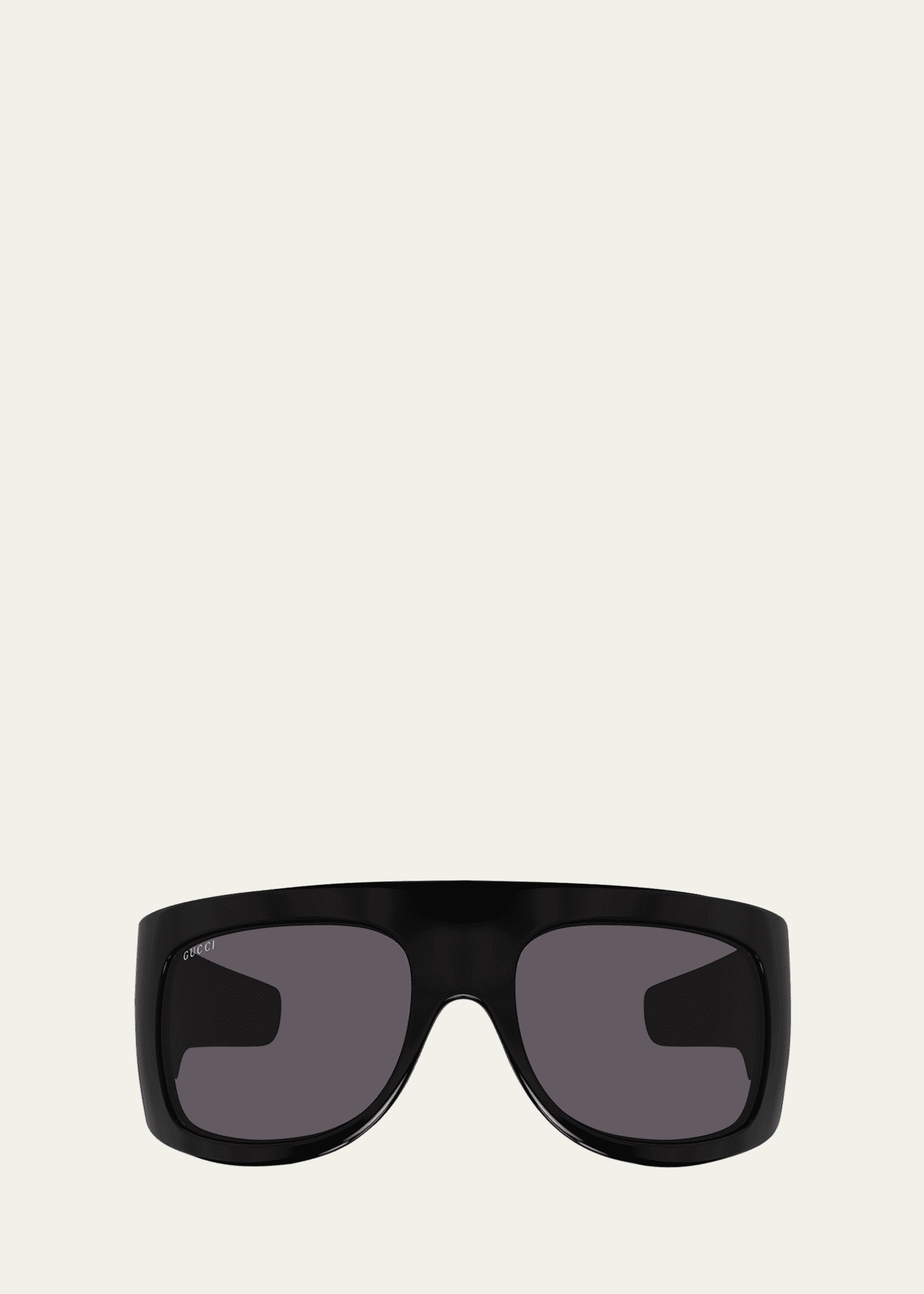 Gucci Monochrome Acetate Wrap Sunglasses - Bergdorf Goodman