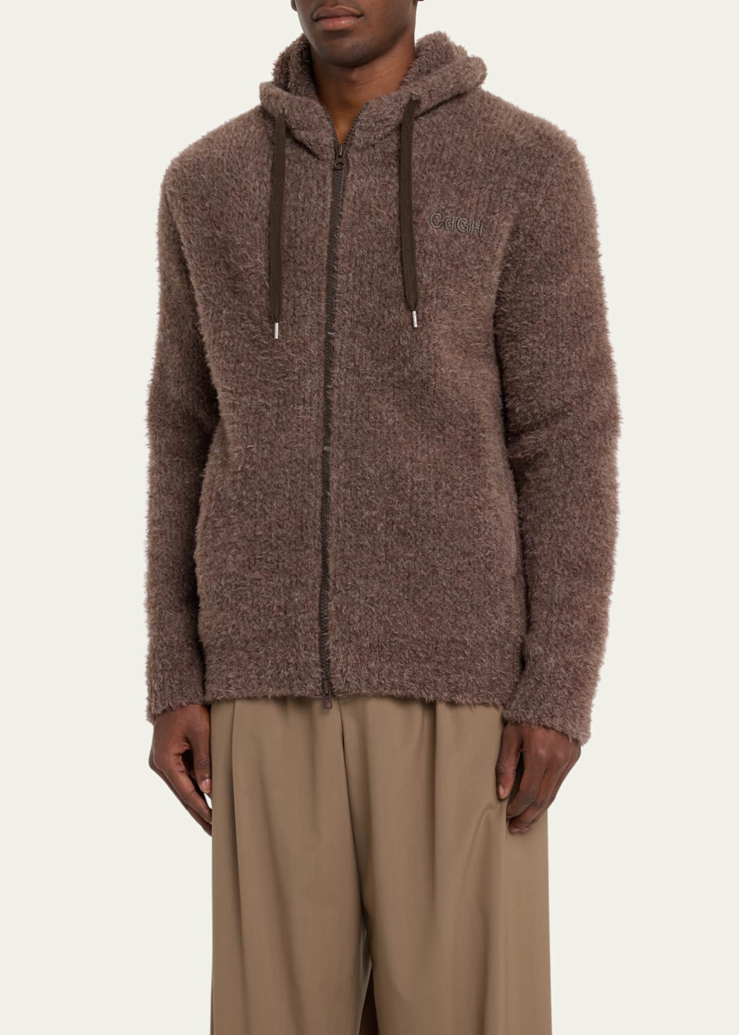 CDG HOMME Men's Full-Zip Fleece Hoodie - Bergdorf Goodman