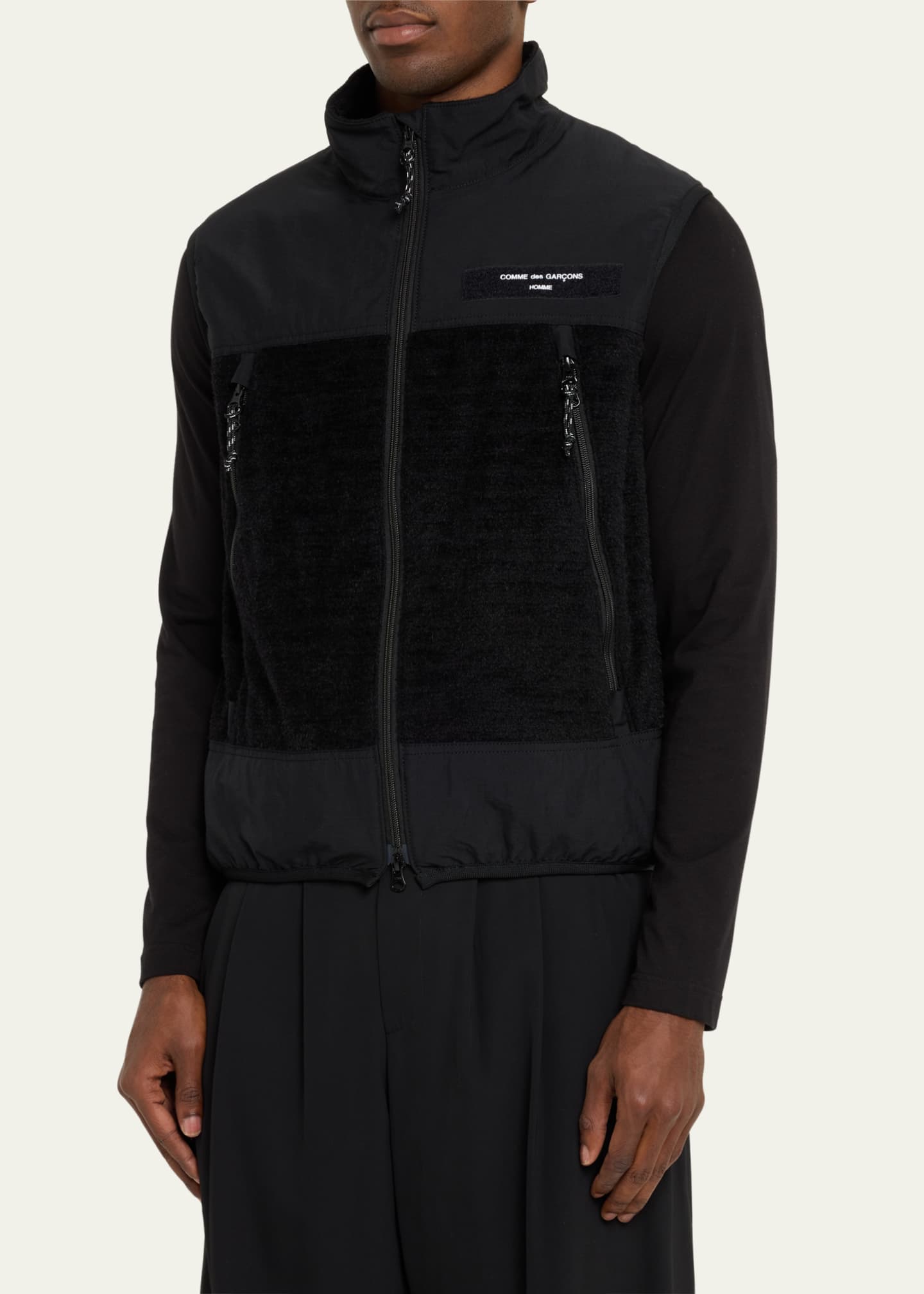 CDG HOMME Men's Patagonia Fleece and Ripstop Vest - Bergdorf Goodman