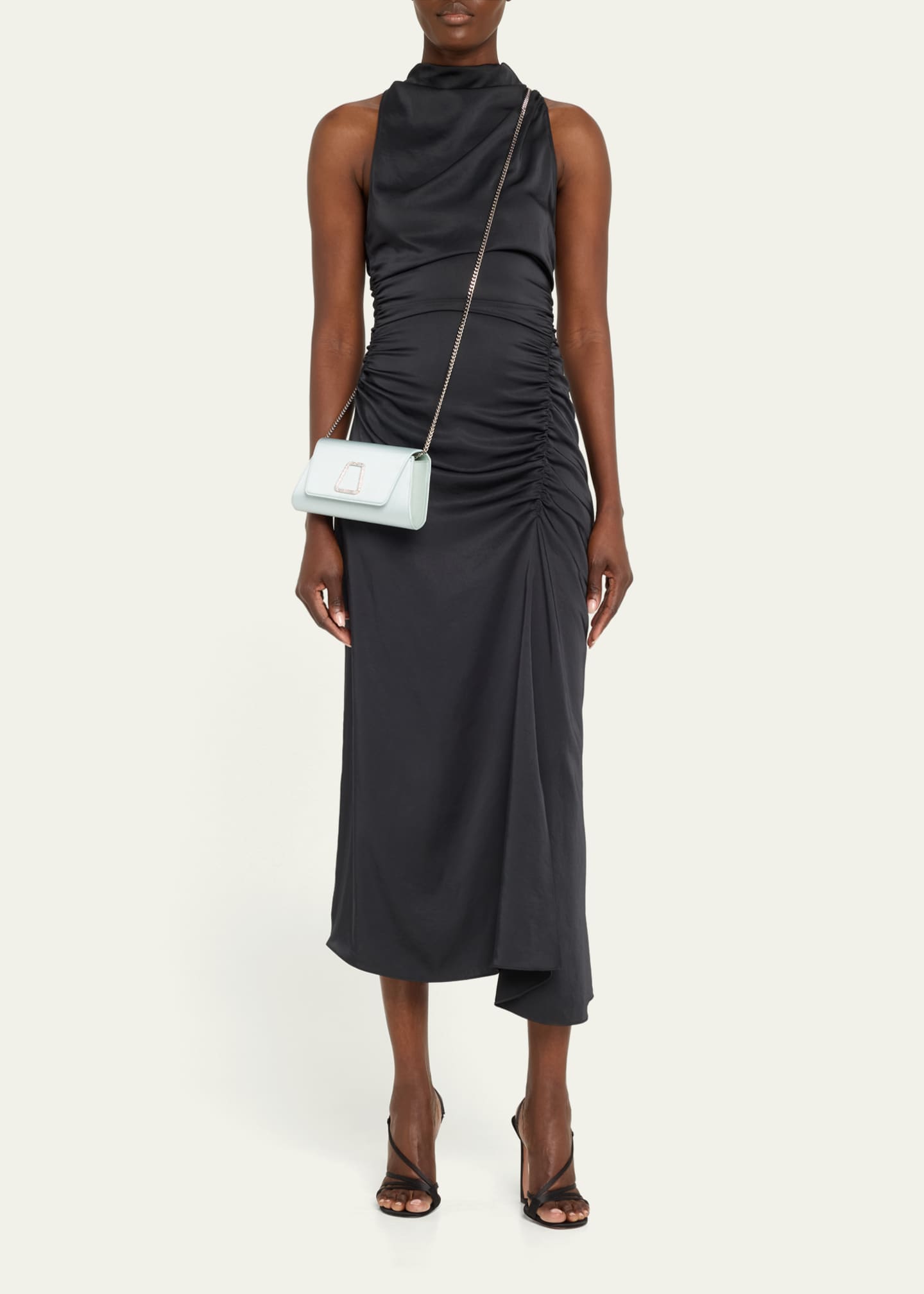 Akris Anouk Mini Crystal Satin Clutch Bag - Bergdorf Goodman