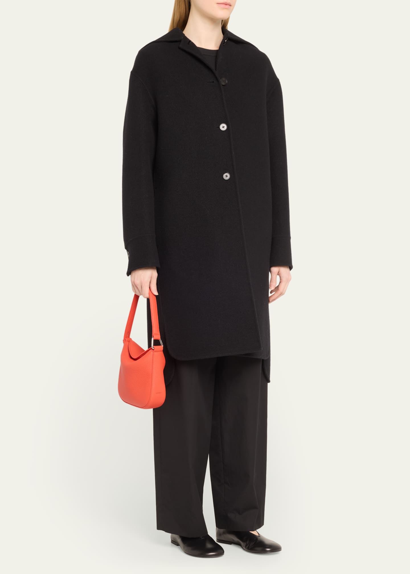 Akris Anna Mini Leather Hobo Bag - Bergdorf Goodman