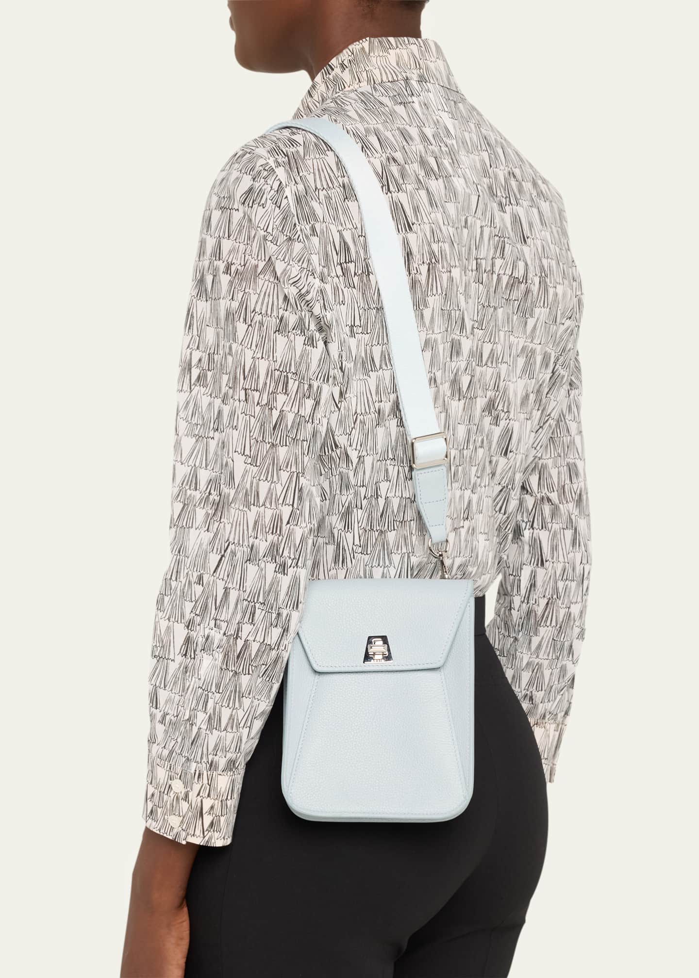 Akris Anouk Mini Leather Messenger Bag - Bergdorf Goodman