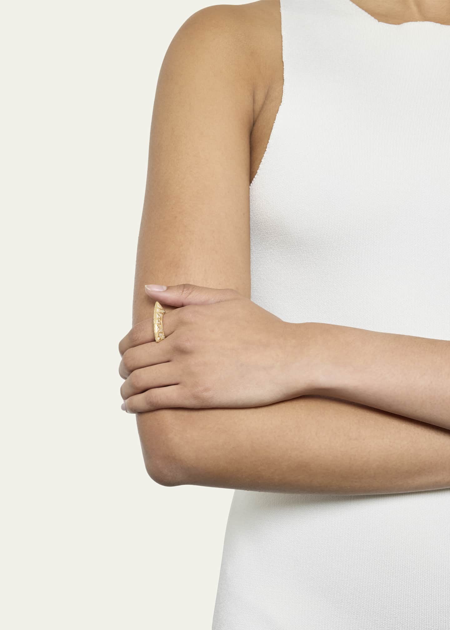 Dries Criel 18k Yellow Gold Diamond Lotus Ring - Bergdorf Goodman