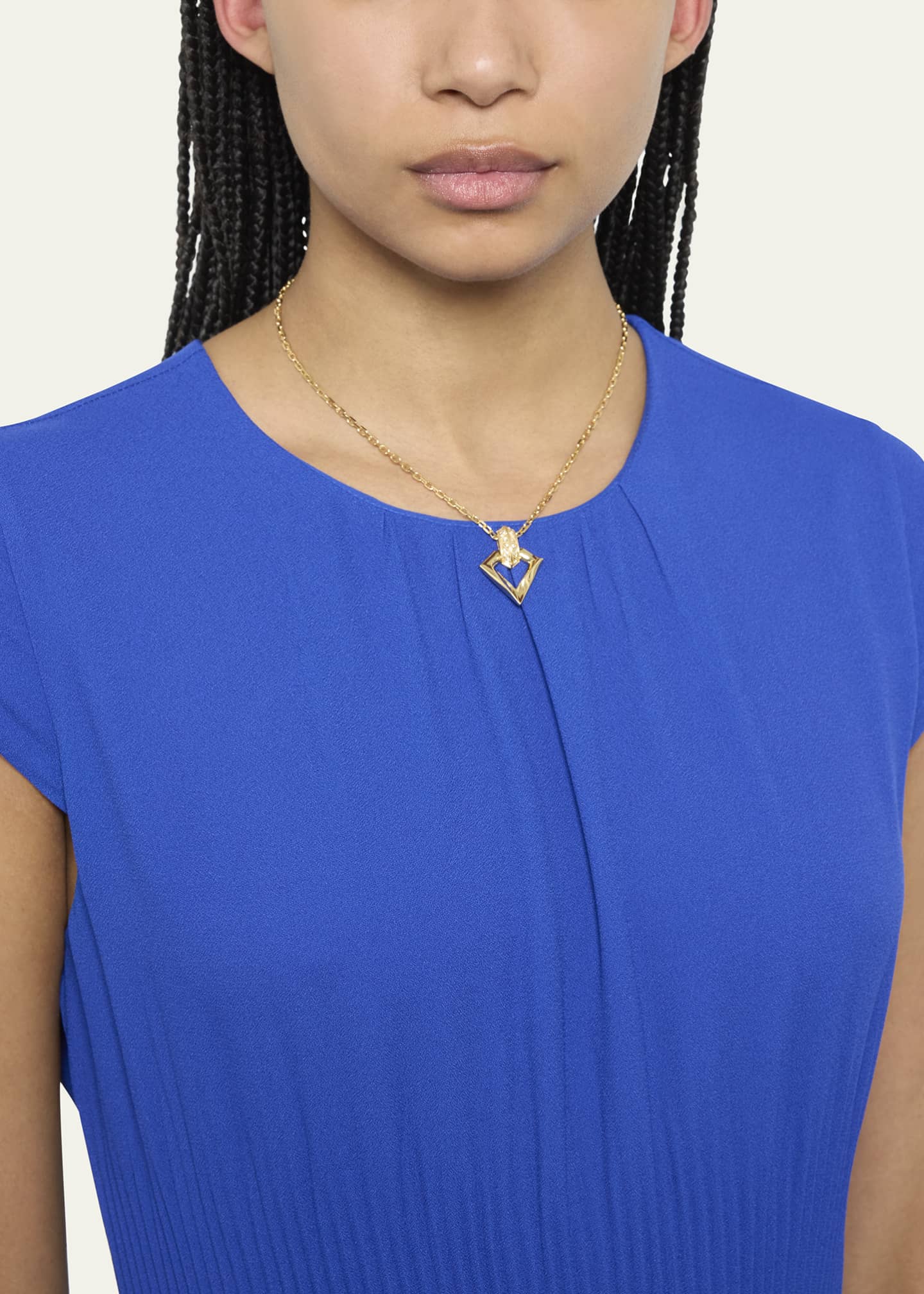 Dries Criel 18k Yellow Gold Diamond Brute Flux Pendant Necklace ...