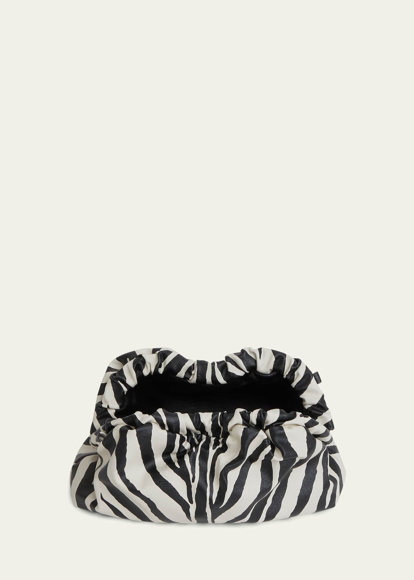 Mansur Gavriel Cloud Mini Zebra Clutch Bag - Bergdorf Goodman