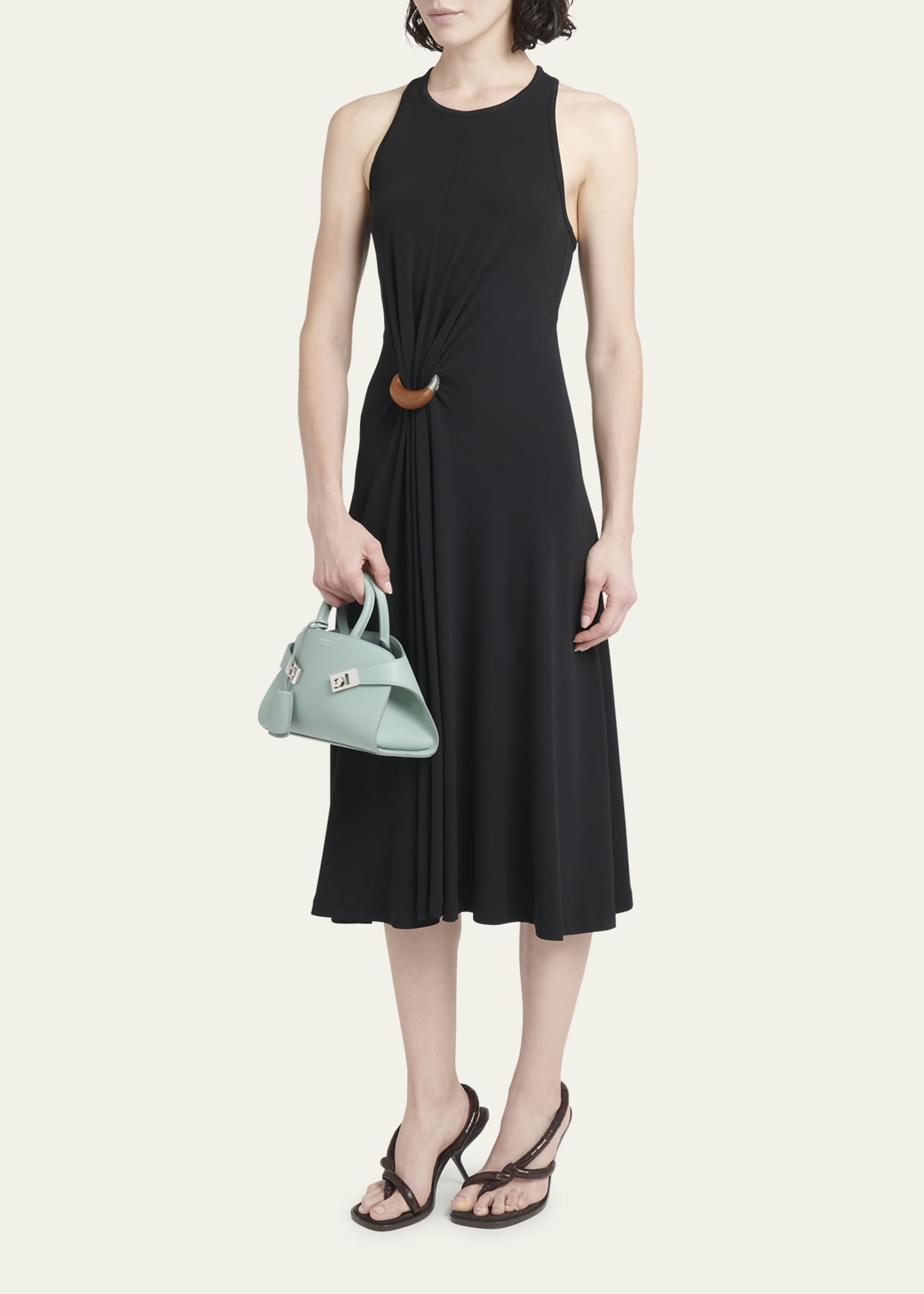 Ferragamo Hug Small Gancini Leather Top-Handle Bag - Bergdorf Goodman