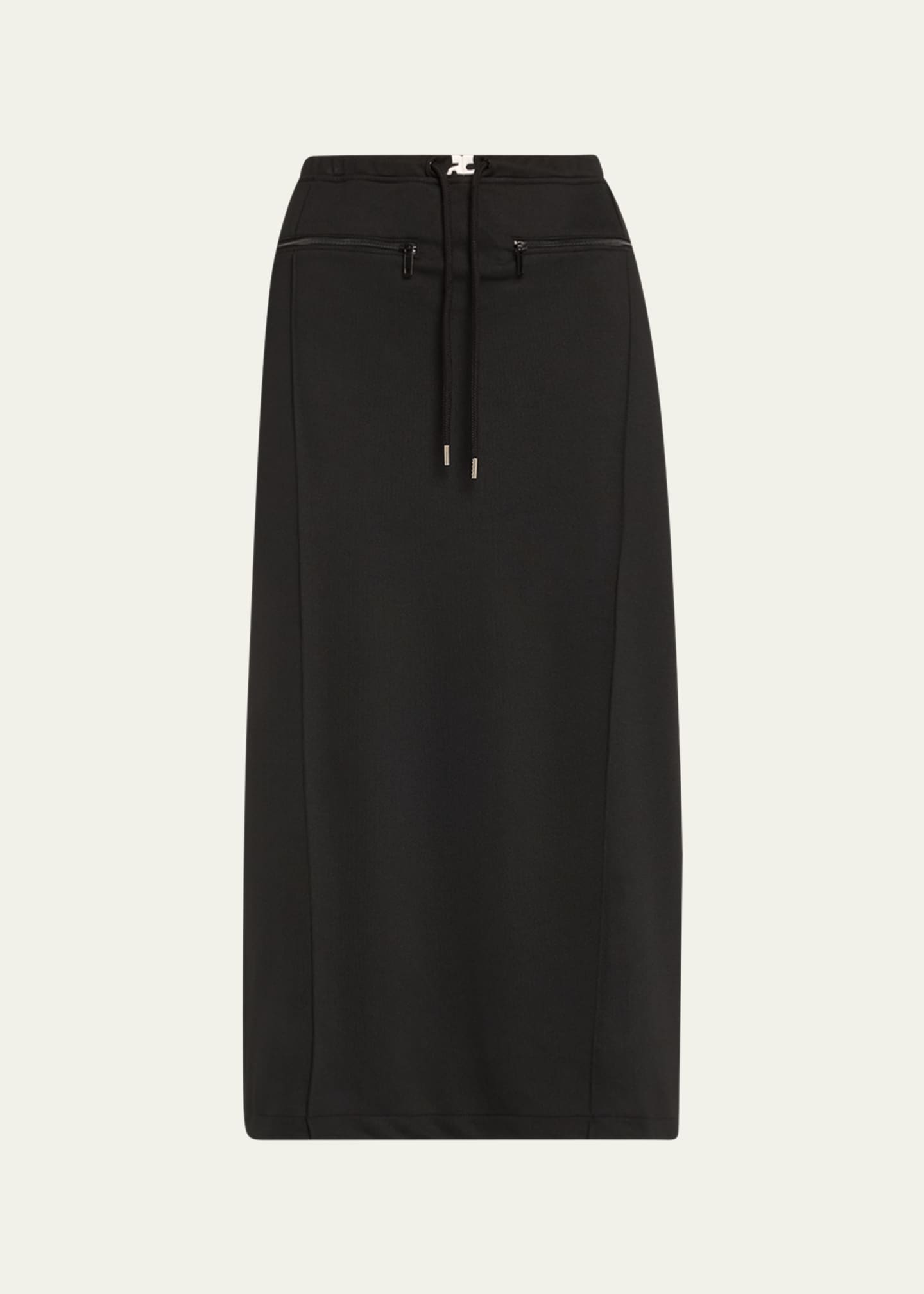 Courreges Drawstring Tracksuit Maxi Skirt - Bergdorf Goodman