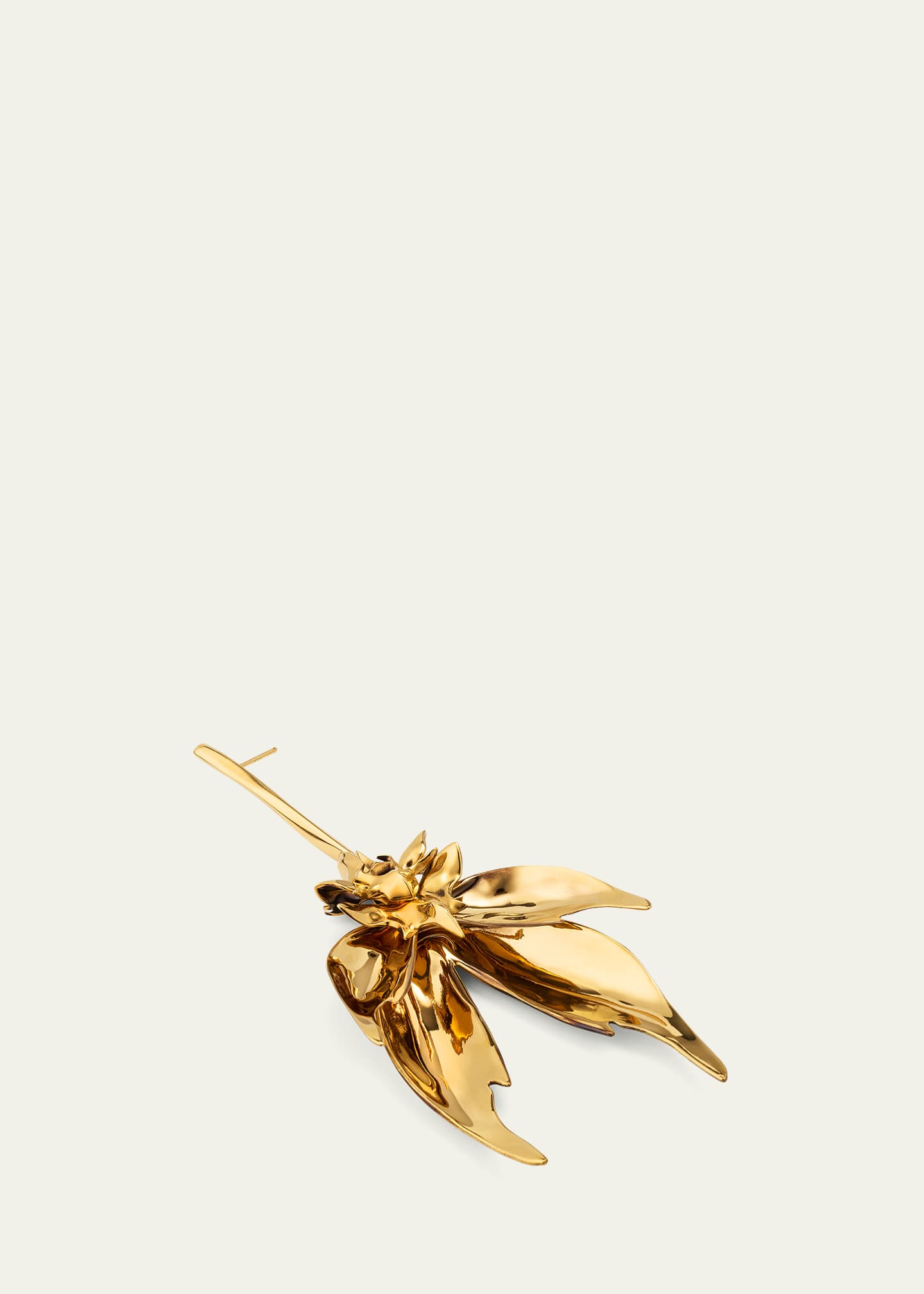Alexander McQueen Dissected Orchid Stick Earring, Single - Bergdorf Goodman