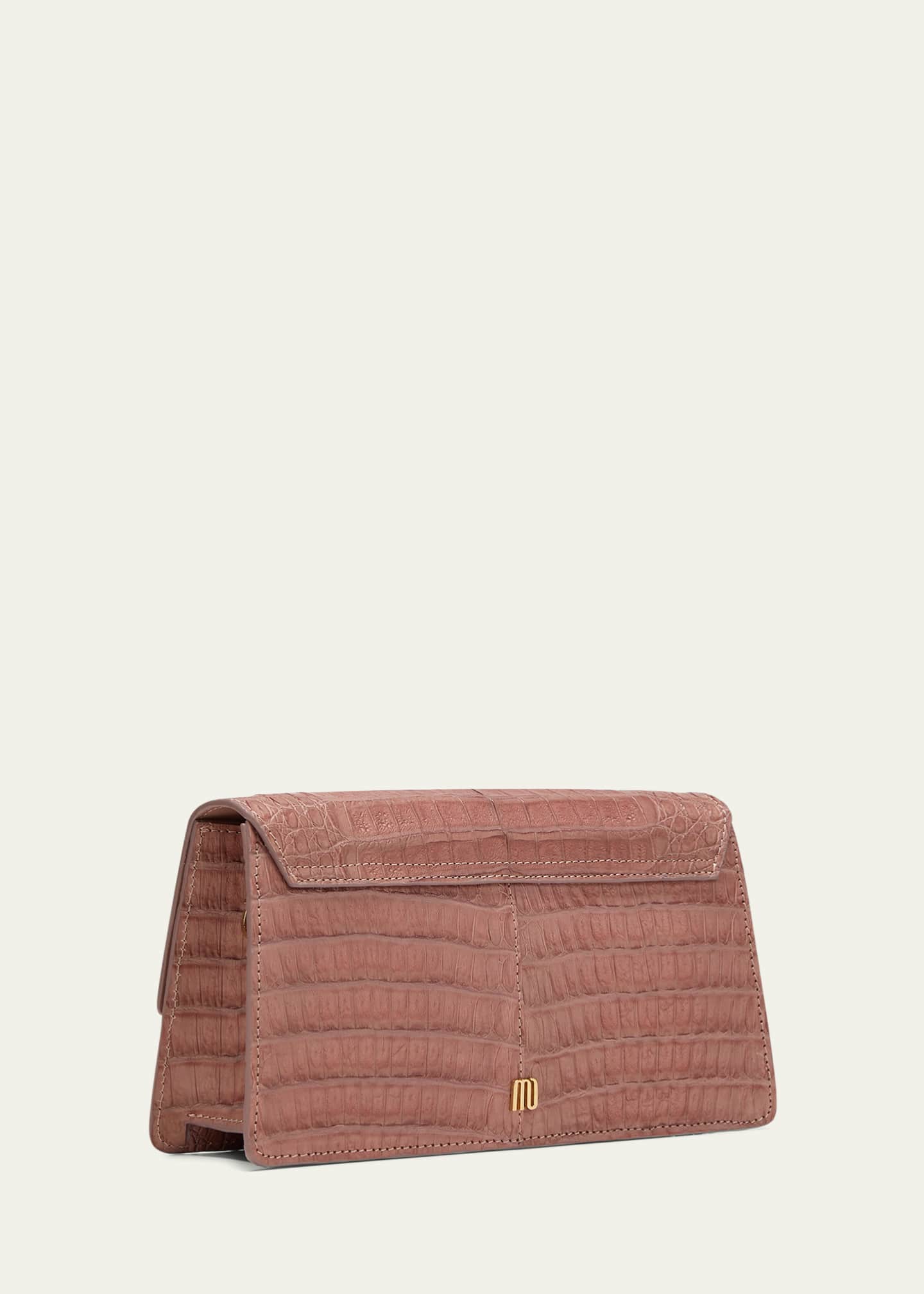 Maria Oliver Michelle Crocodile Flap Crossbody Bag - Bergdorf Goodman