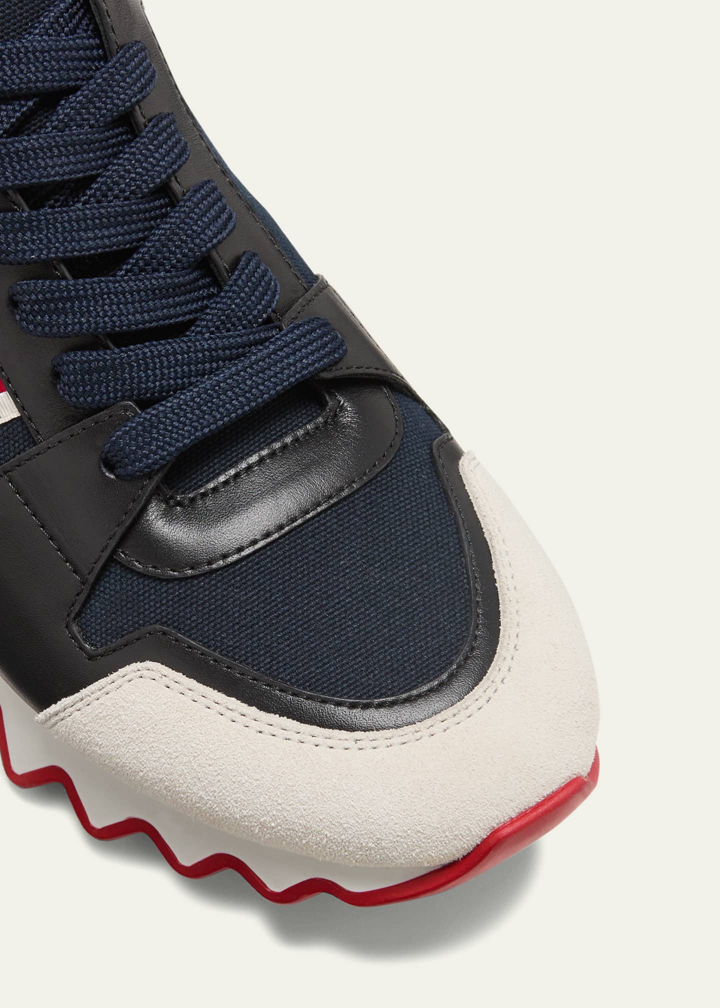 Christian Louboutin Men's Nastroshark Canvas Runner Sneakers - Bergdorf ...