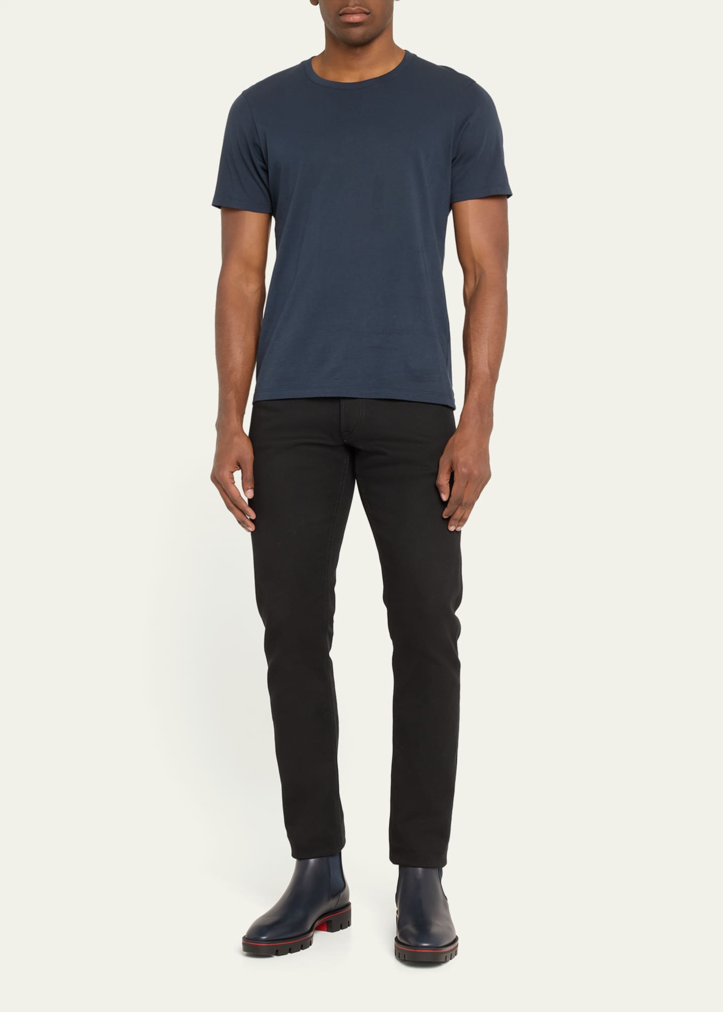 Christian Louboutin Men's Alpinosol Leather Chelsea Boots - Bergdorf ...