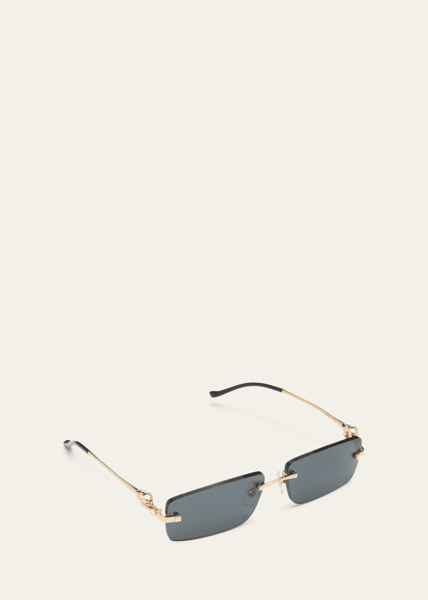 Cartier Men's Rimless Metal Rectangle Sunglasses - Bergdorf Goodman