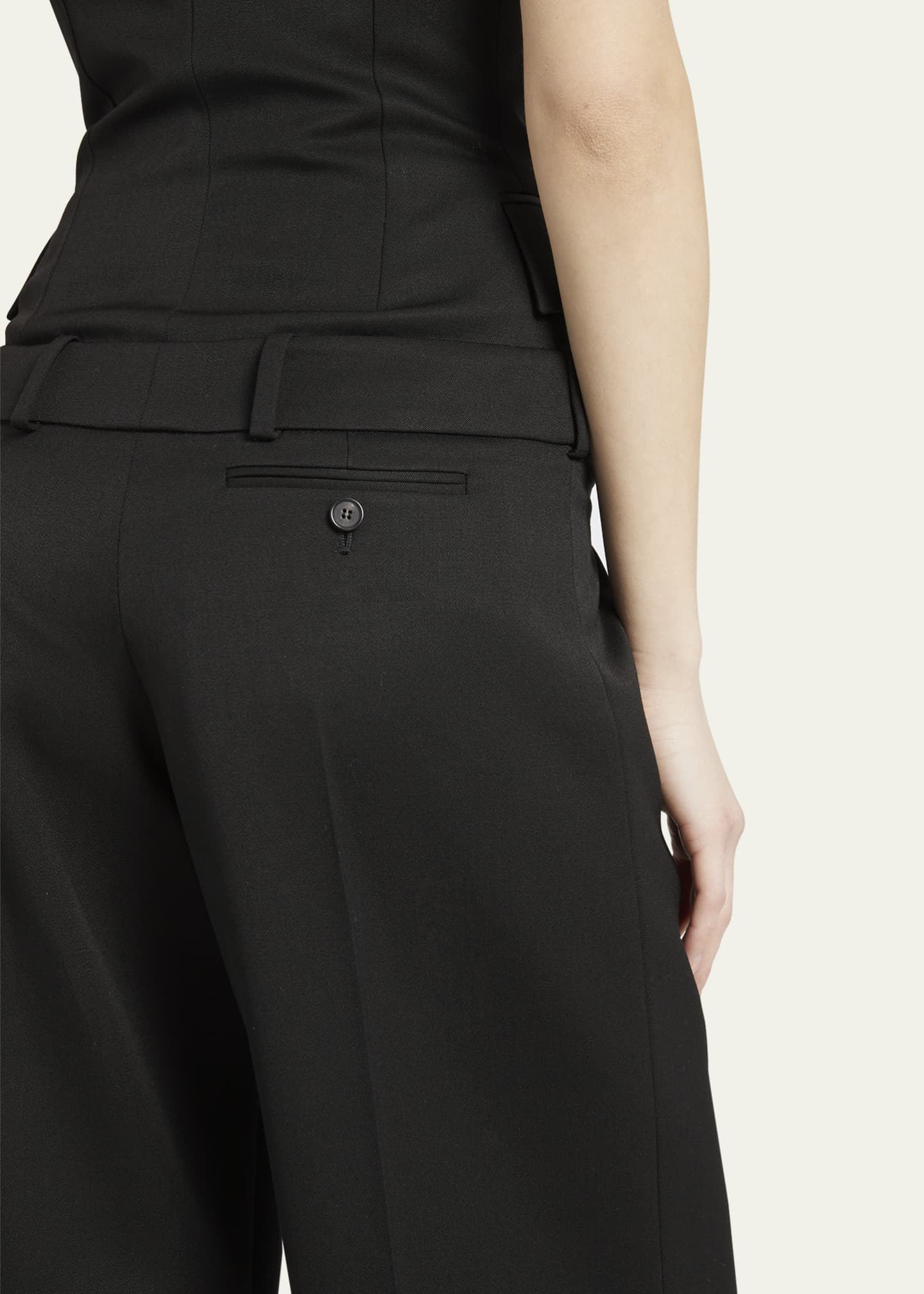 Alexander McQueen Strapless Bustier Blazer Wool Jumpsuit - Bergdorf Goodman