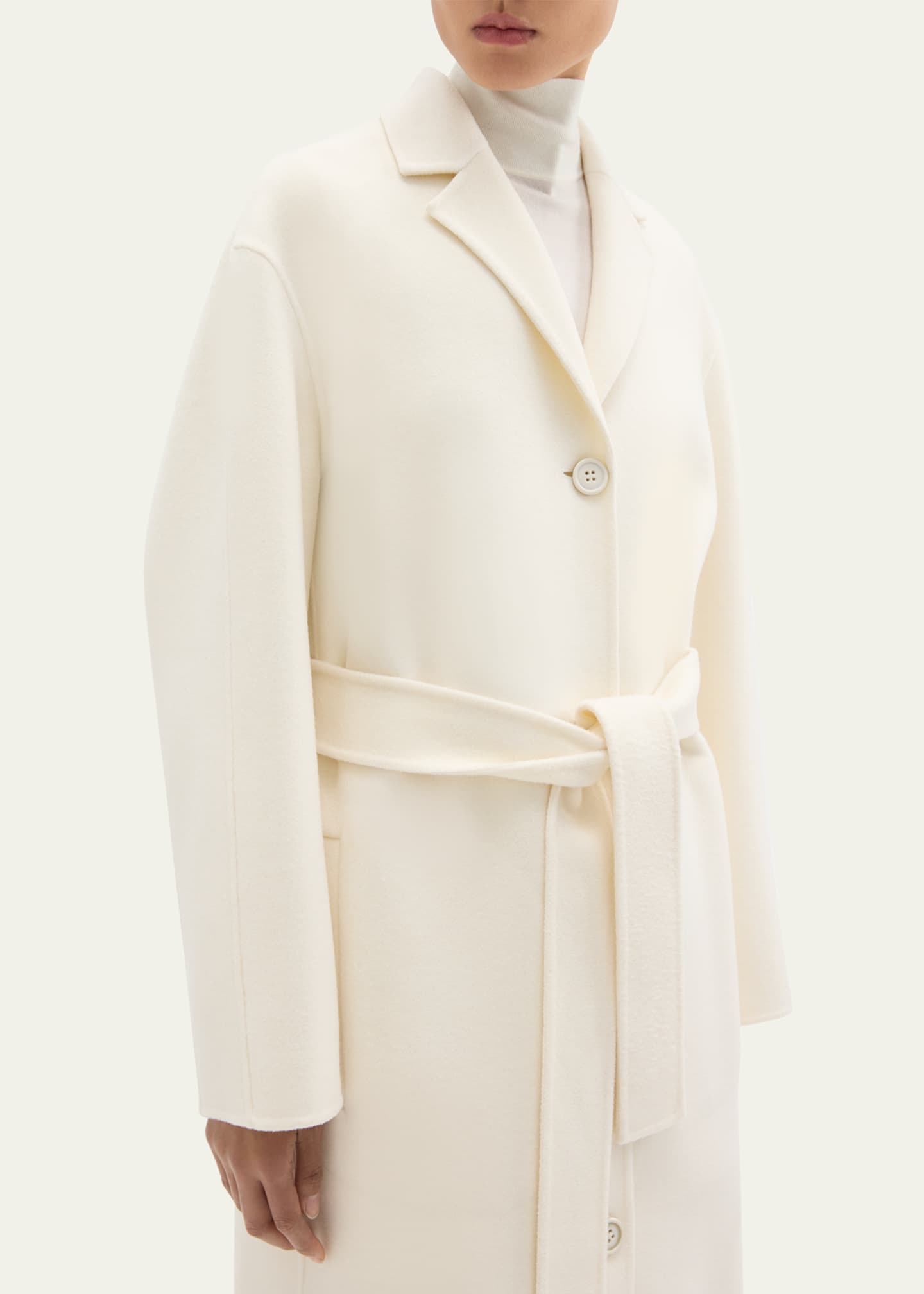 Theory New Divide Wool & Cashmere Single-Breasted Coat - Bergdorf Goodman