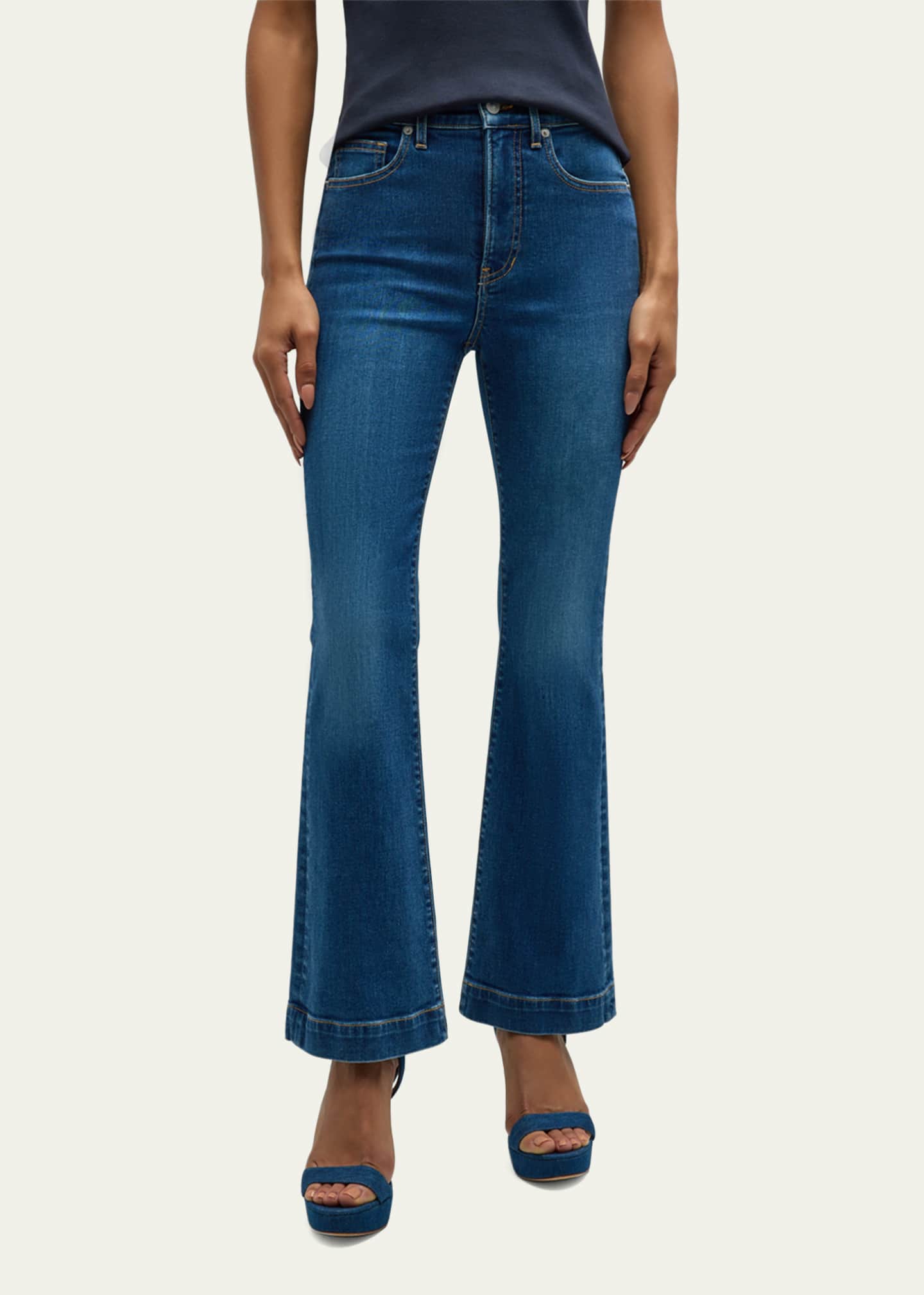 Veronica Beard Carson Ankle Flare Jeans - Bergdorf Goodman