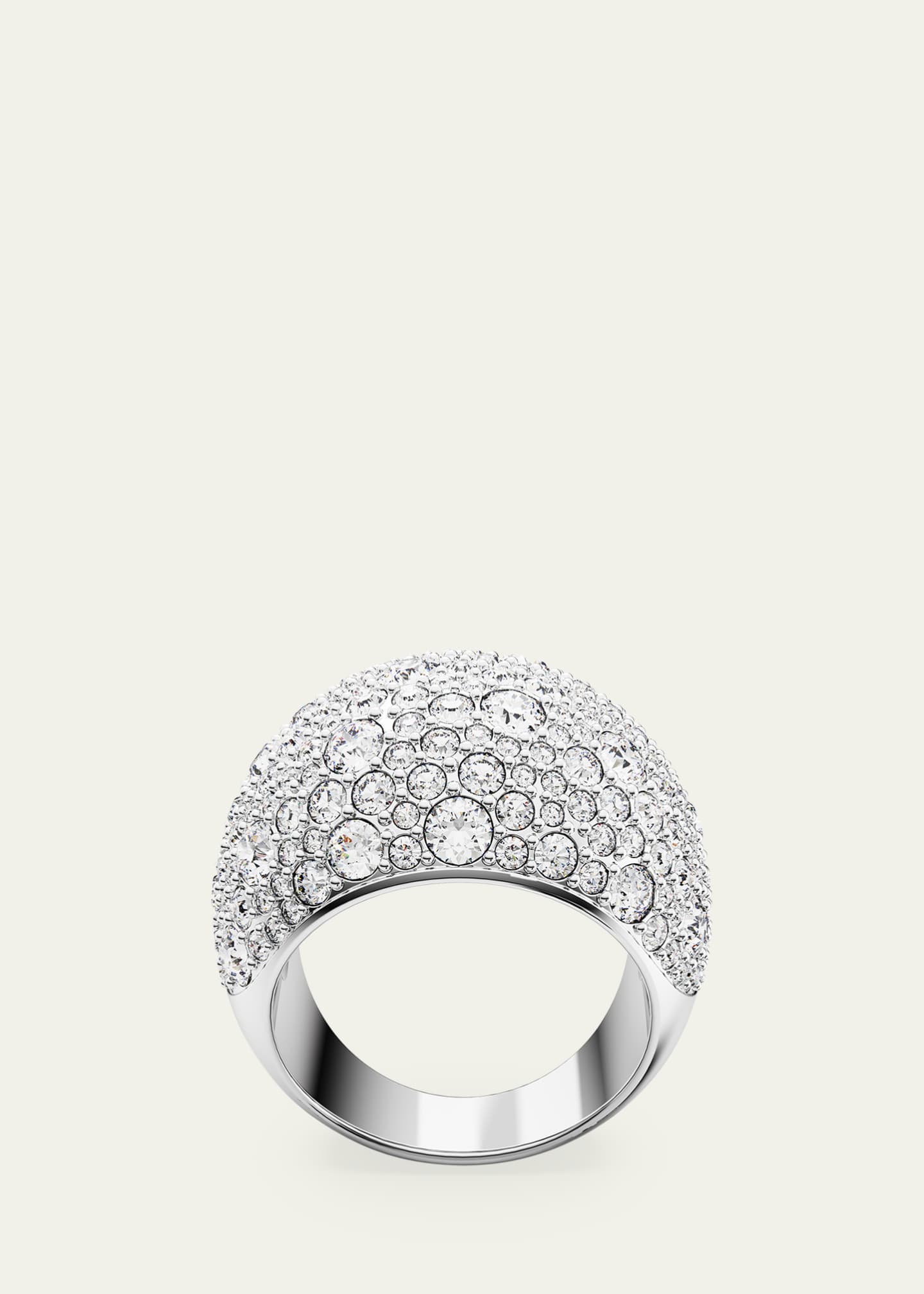 Swarovski Luna Cocktail Ring Moon White Rhodium Plated