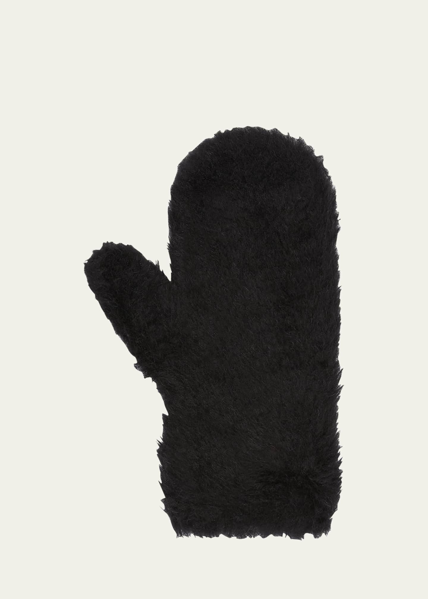 Max Mara Ombrato Wool-Silk Mittens - Bergdorf Goodman