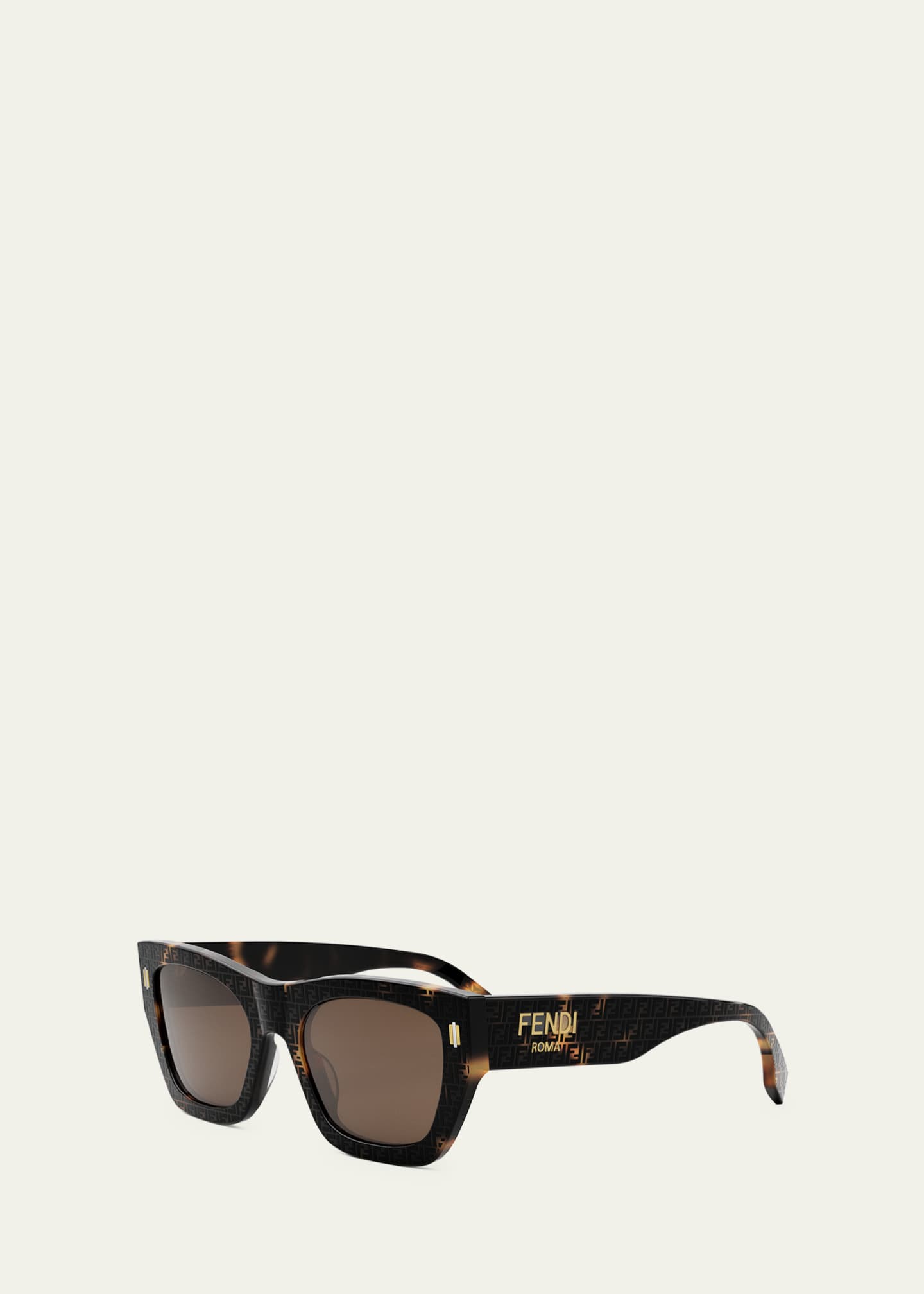 Fendi Roma Acetate Rectangle Sunglasses - Bergdorf Goodman