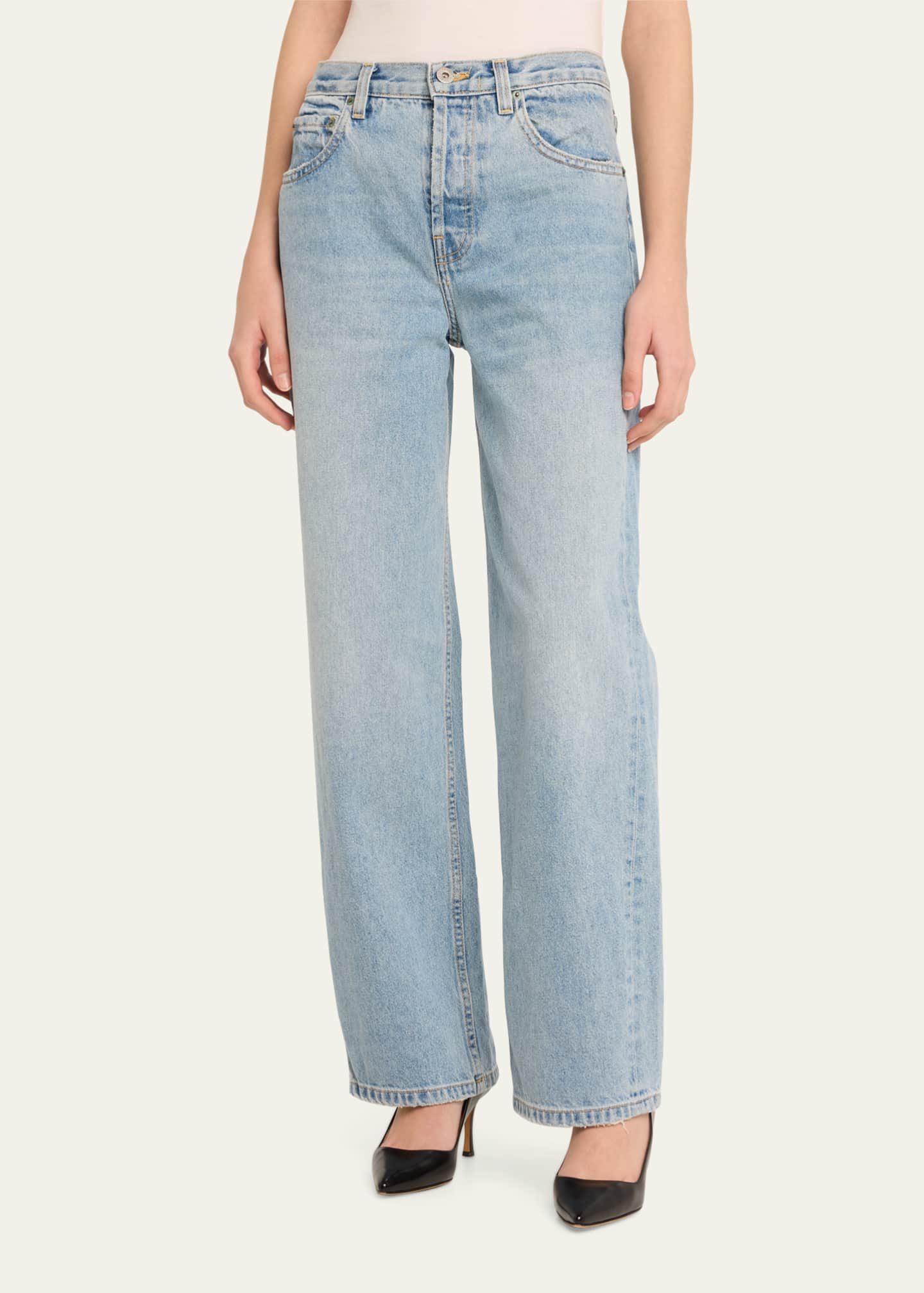INTERIOR The Remy Wide Leg Jeans - Bergdorf Goodman