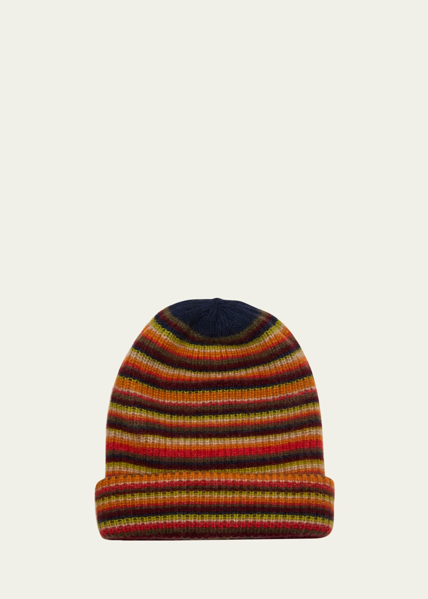 The Elder Statesman Vista Stripe Watchman Cap - Bergdorf Goodman