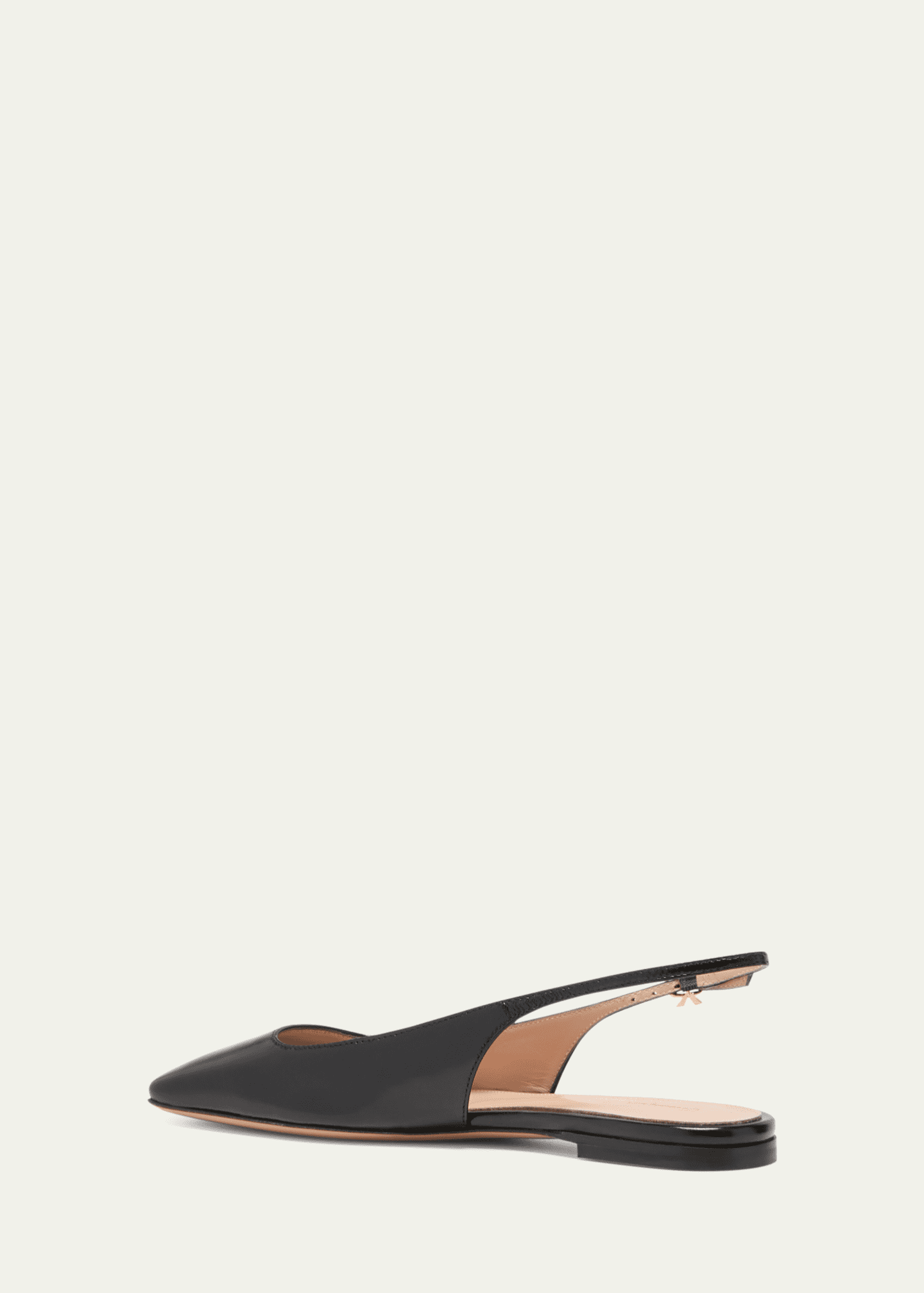 Gianvito Rossi Leather Square-Toe Slingback Ballerina Flats - Bergdorf ...