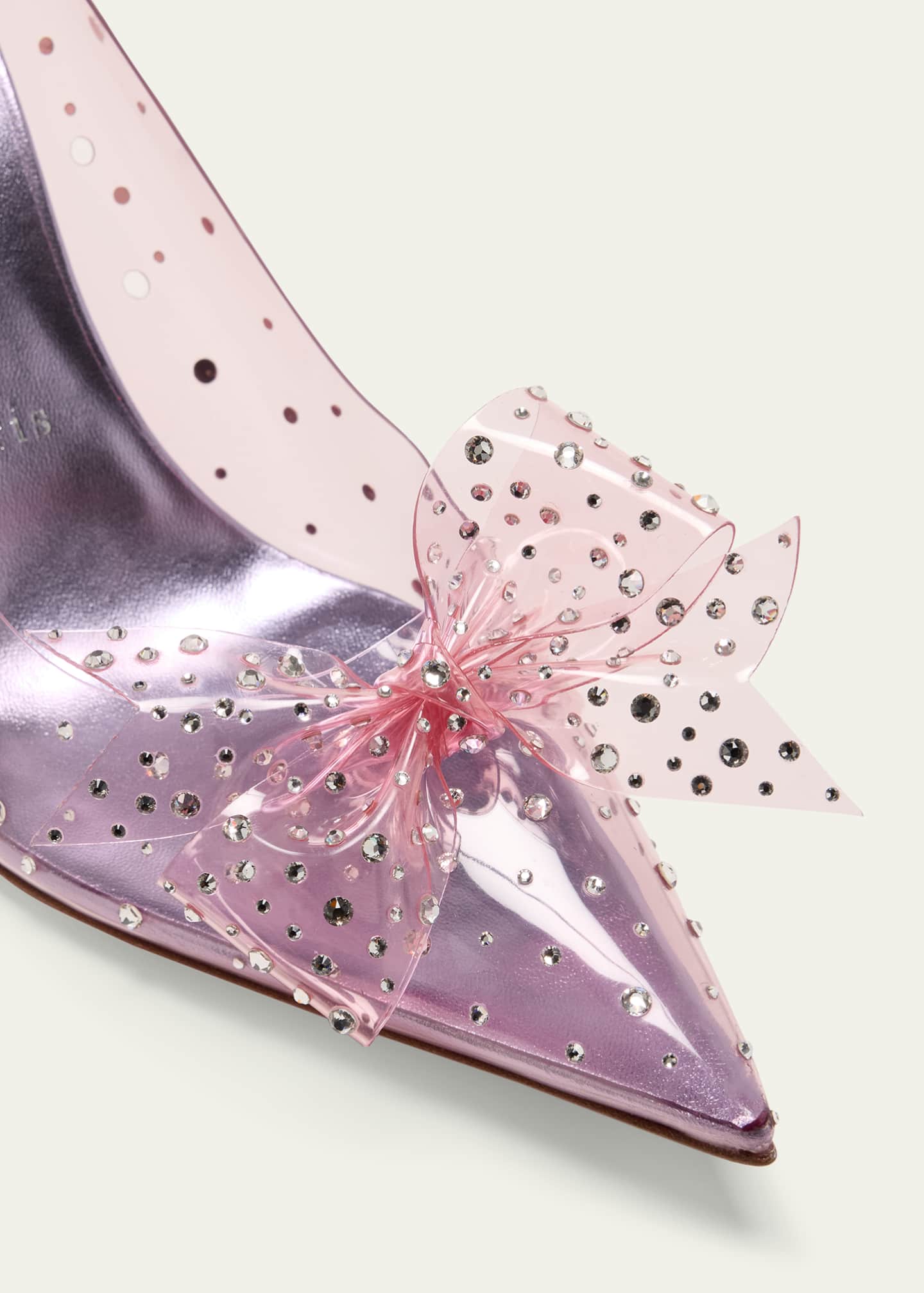 Christian Louboutin Strass Jelly Bow Red Sole Pumps Bergdorf Goodman