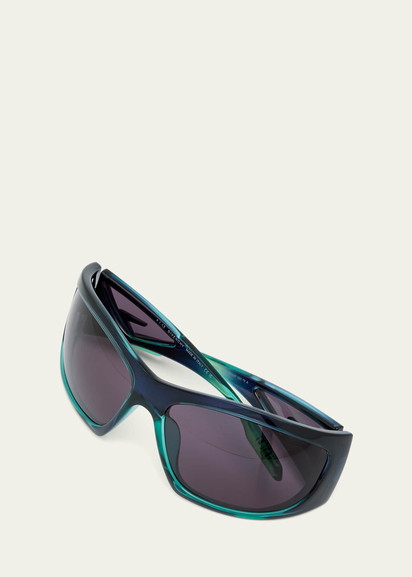 Givenchy GivCut Acetate Wrap Sunglasses - Bergdorf Goodman