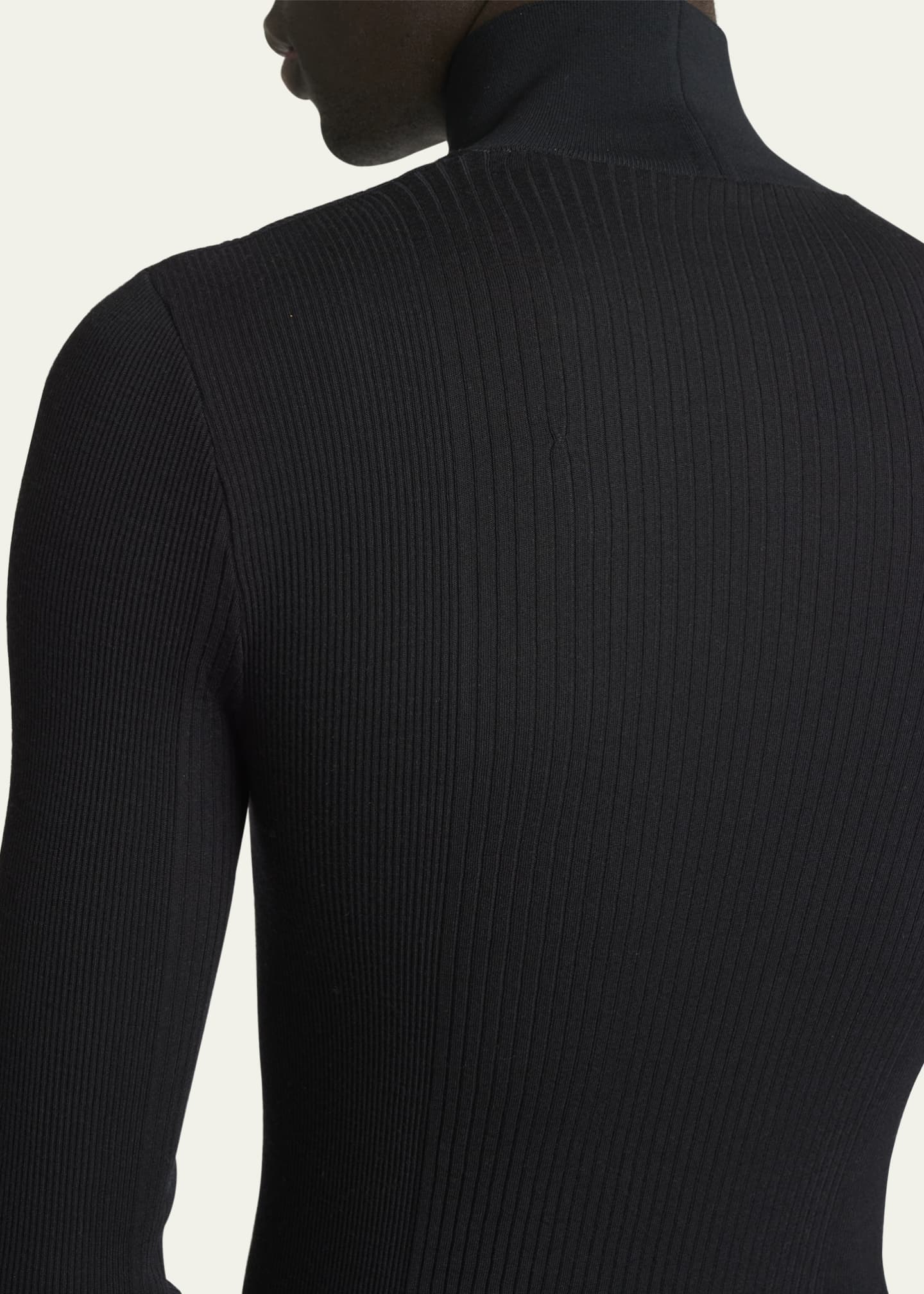 Givenchy Men's Tubular Knit Mock-Neck Sweater - Bergdorf Goodman