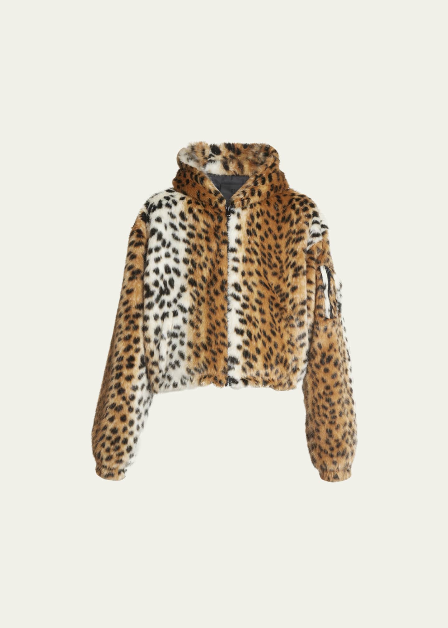 Givenchy Men's Faux Leopard Fur Blouson Jacket - Bergdorf Goodman