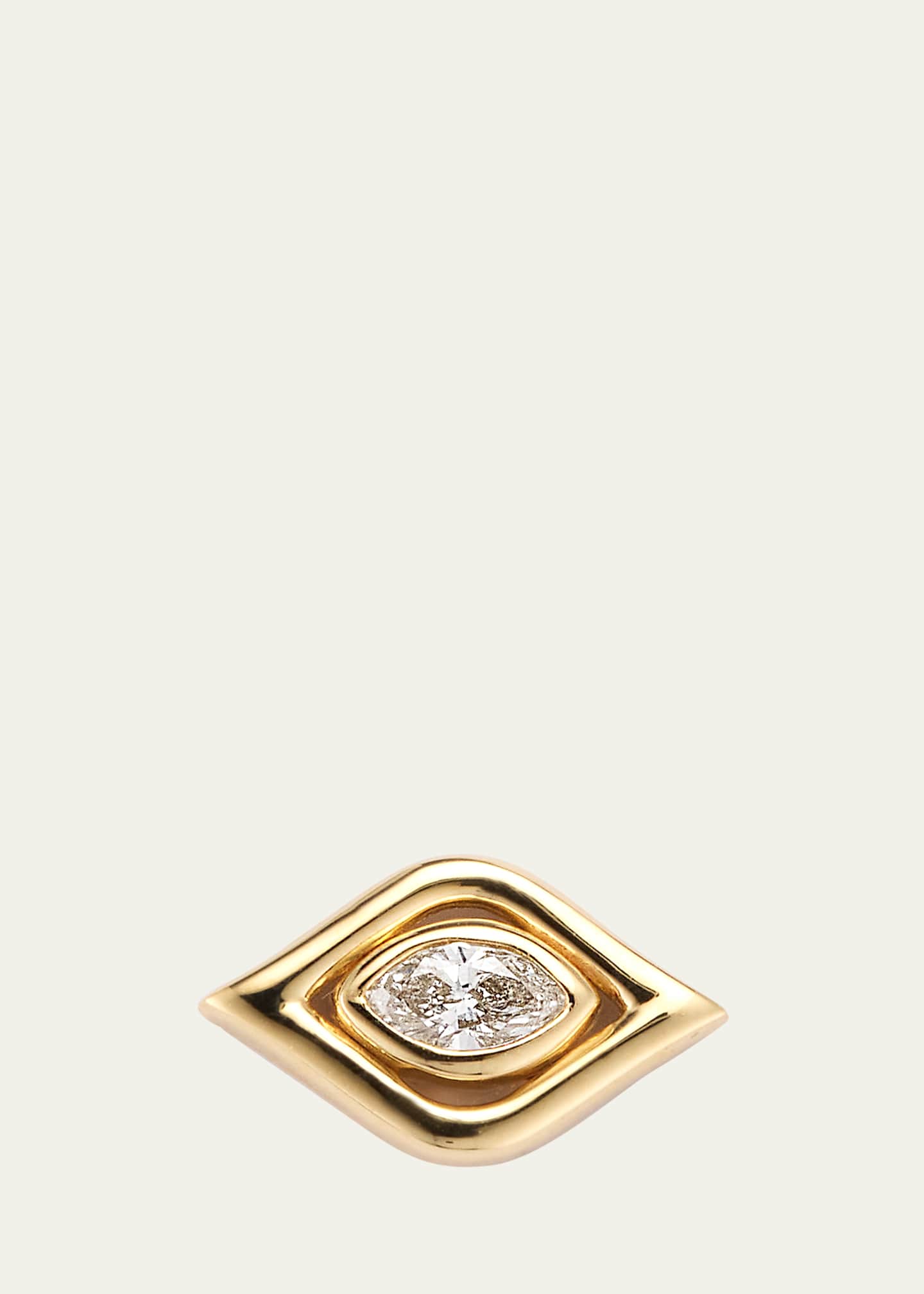 Sydney Evan 14k Marquise Evil Eye Stud Earring, Single - Bergdorf Goodman