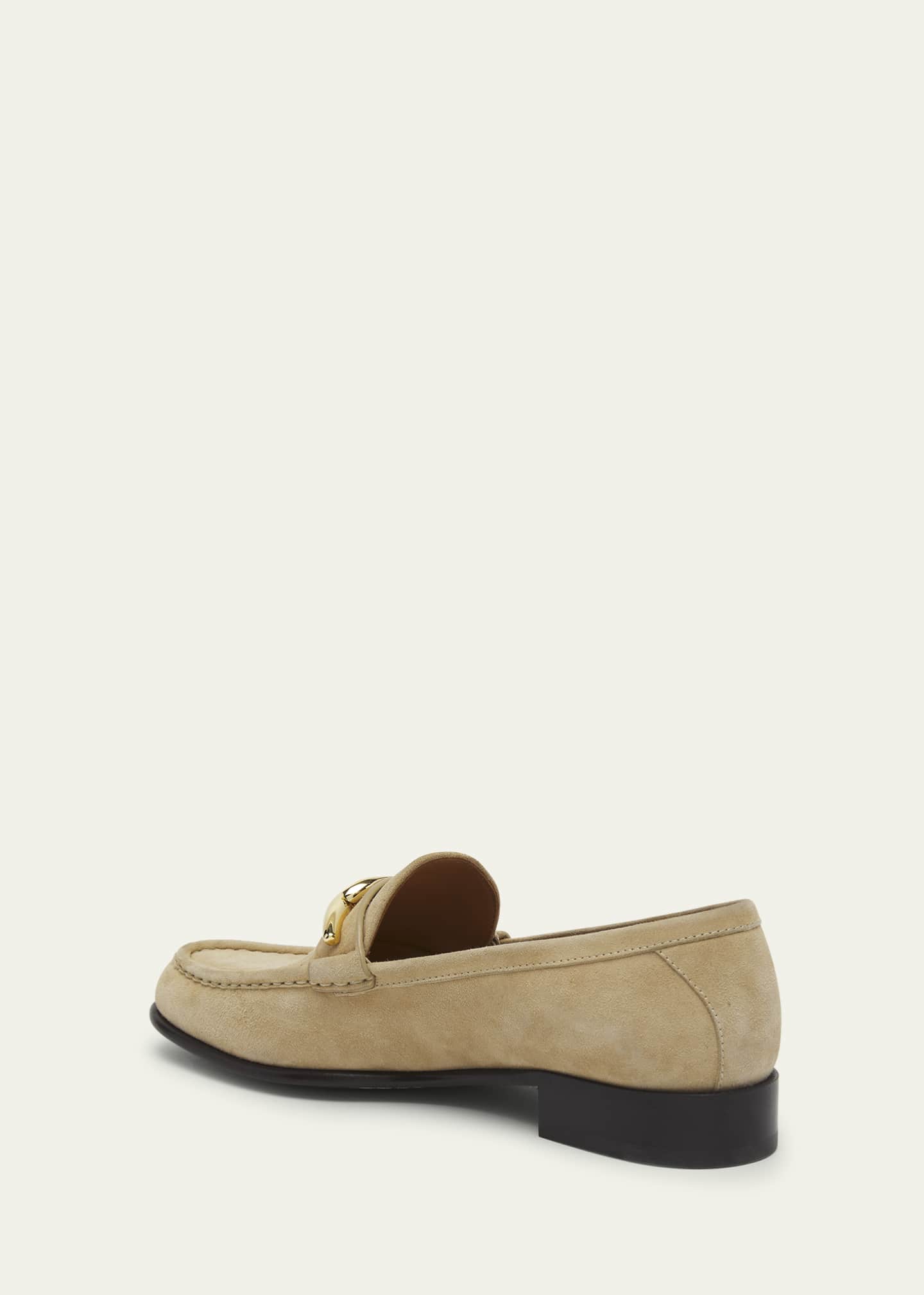 Valentino Garavani Gate VLogo Suede Loafers - Bergdorf Goodman