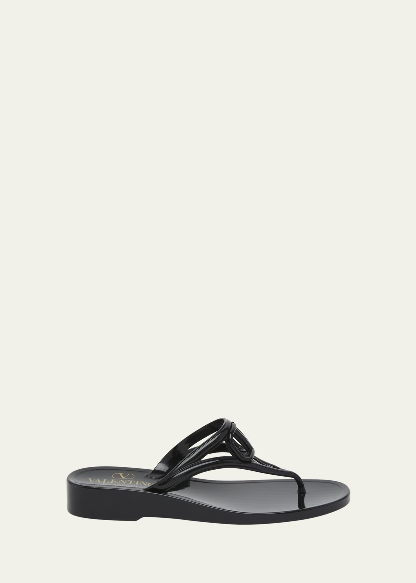 Valentino Garavani VLogo Thong Pool Sandals - Bergdorf Goodman