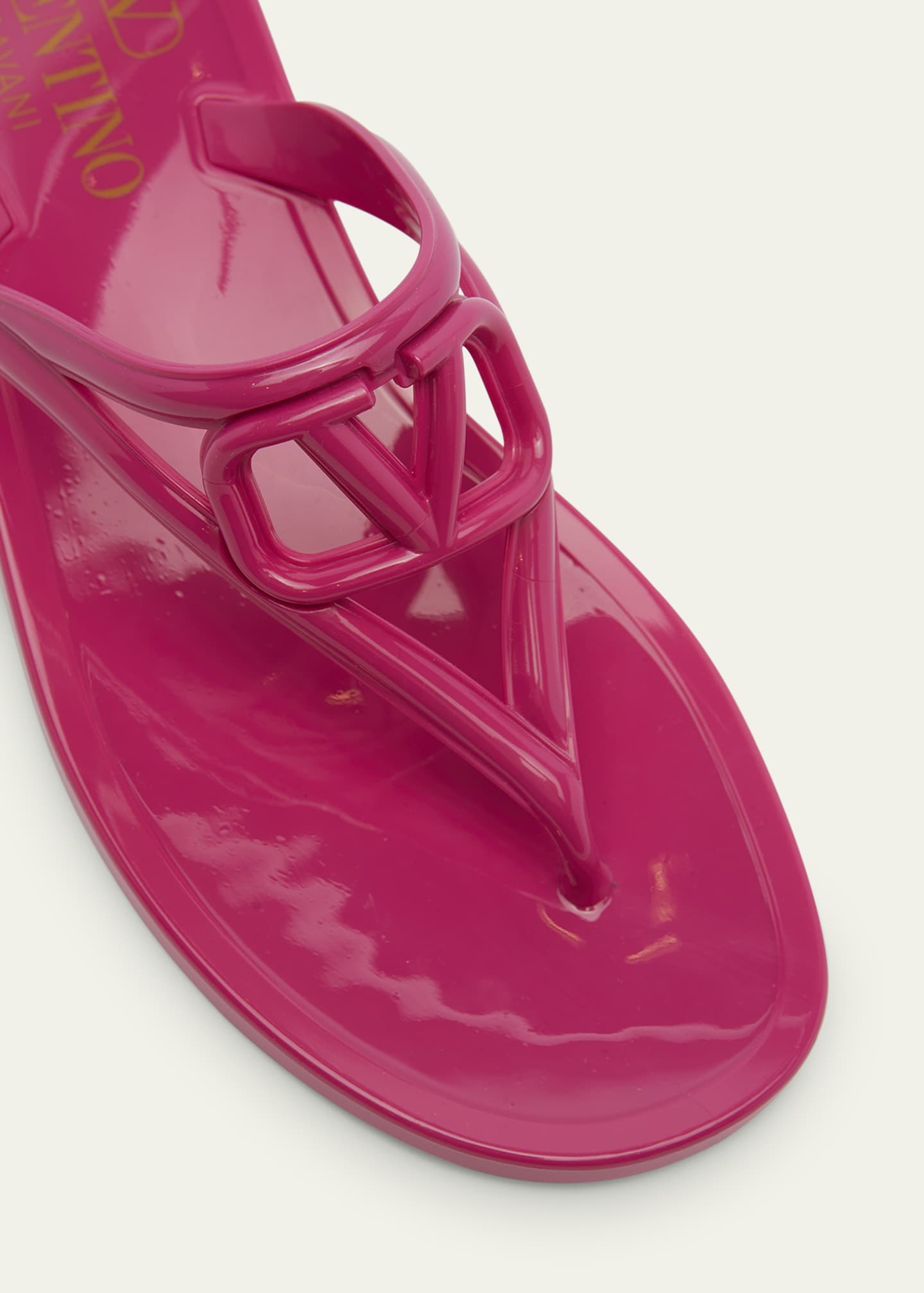 Valentino Garavani VLogo Thong Pool Sandals - Bergdorf Goodman
