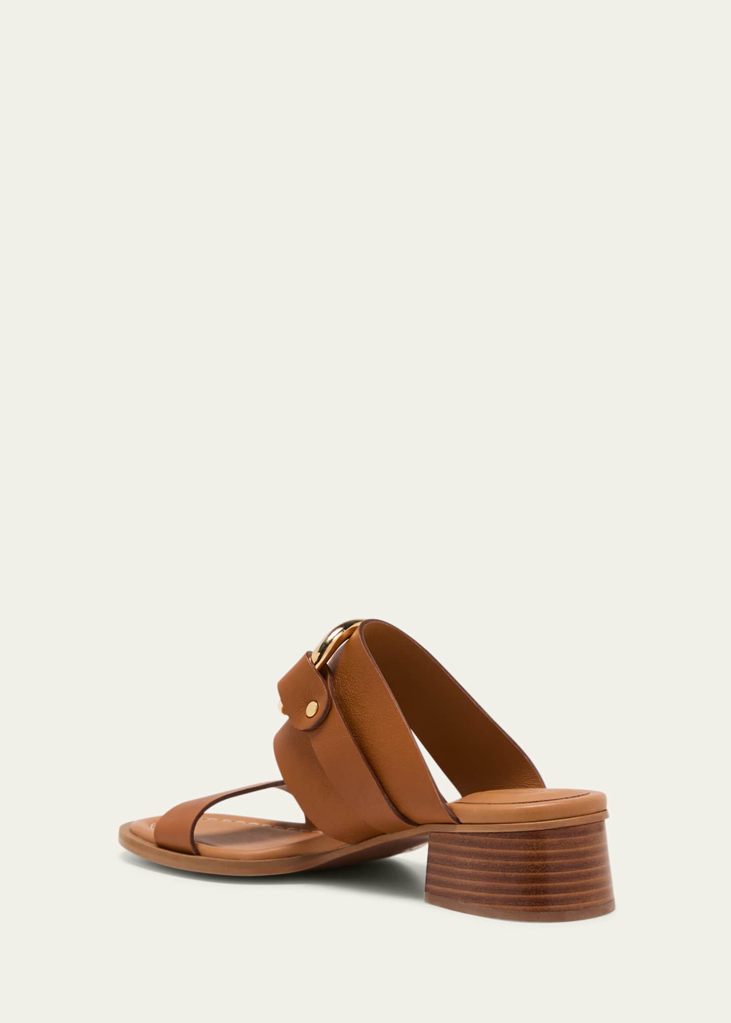 See by Chloe Hana Leather Ring Slide Sandals - Bergdorf Goodman