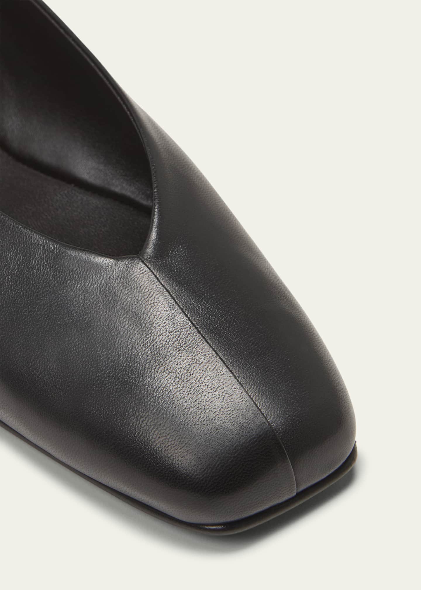 THE ROW Eva Leather Ballerina Flats - Bergdorf Goodman