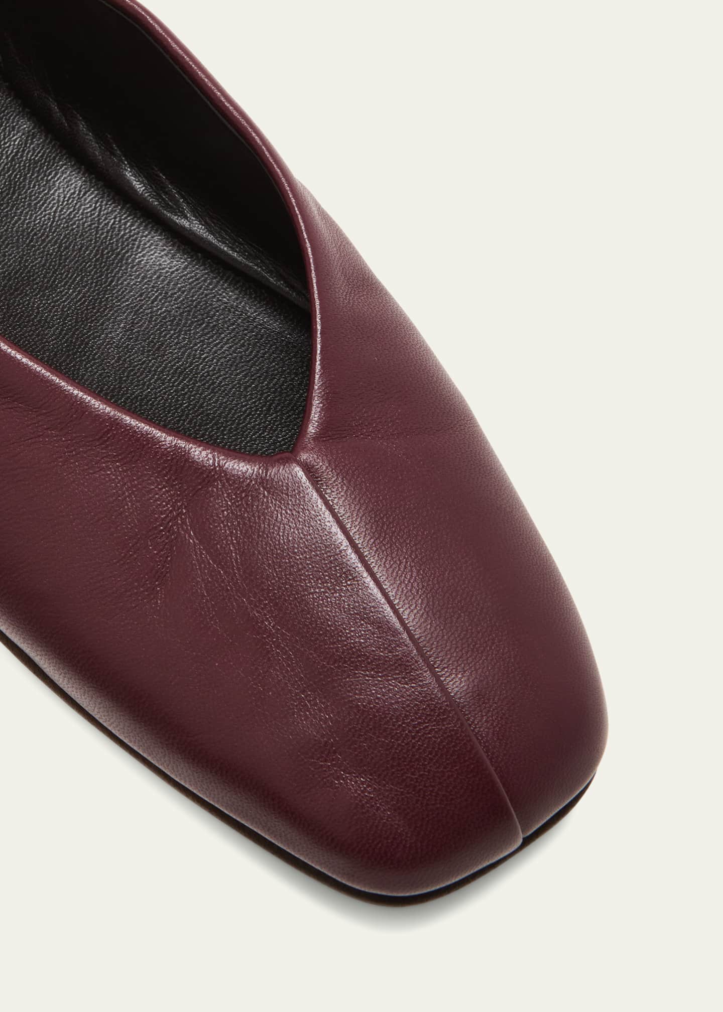 THE ROW Eva Leather Ballerina Flats - Bergdorf Goodman