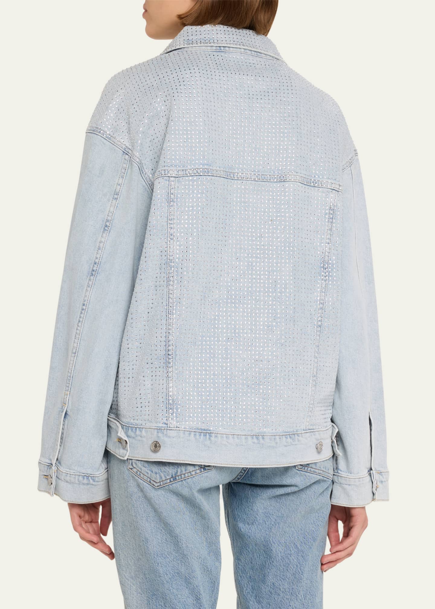 SIMKHAI Lambert Strass Embellished Denim Jacket - Bergdorf Goodman